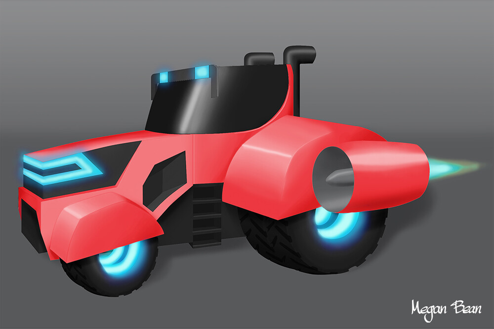 ArtStation - The Jet Powered Tractor - Fall 2022