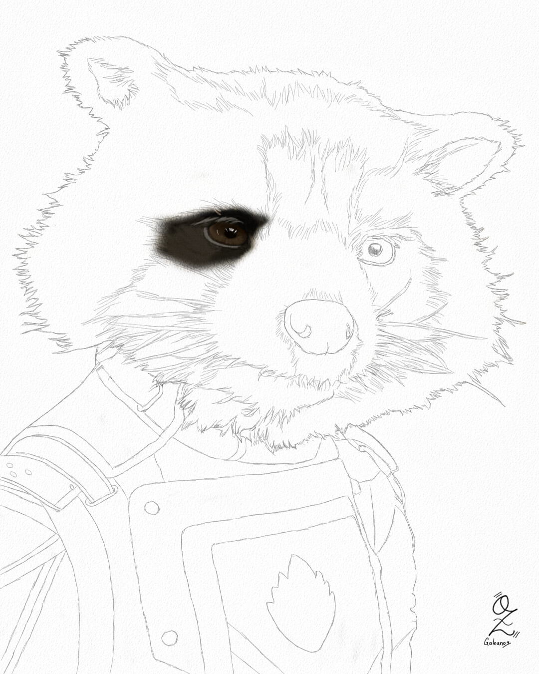 rocket racoon coloring pages
