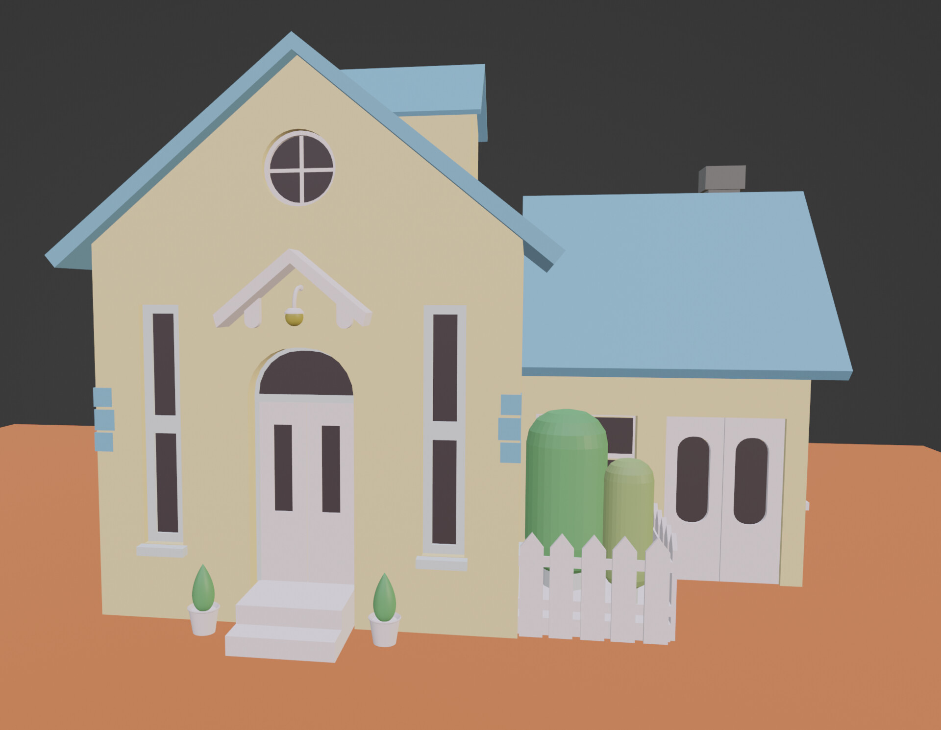 ArtStation - Cartoon house done in Blender with shaders