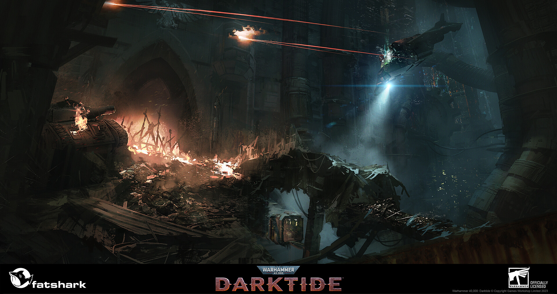 Joakim Ericsson - Darktide - "Chasm Terminus" (Zone), Environment Concepts