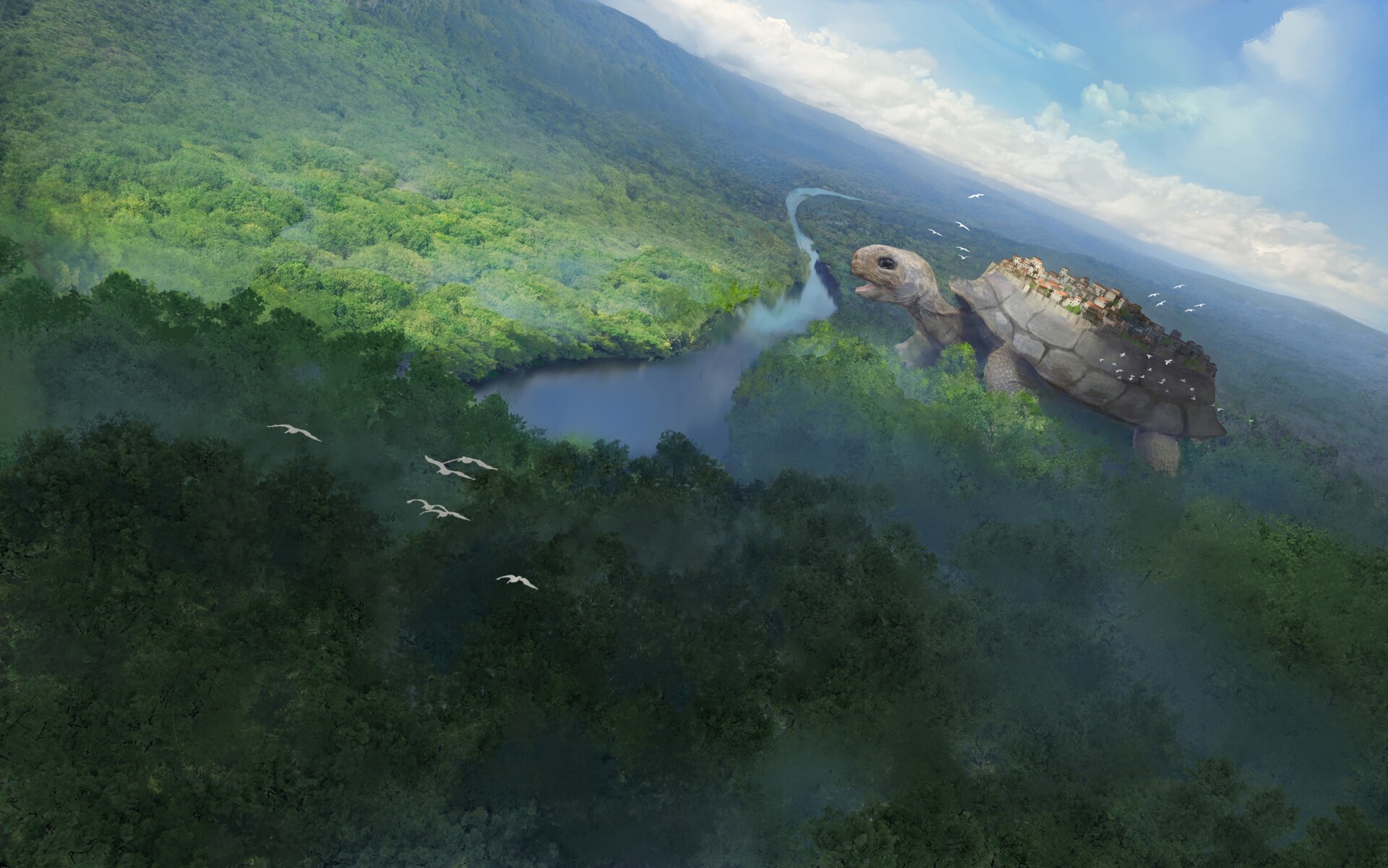 ArtStation - Turtle Town (Book cover)