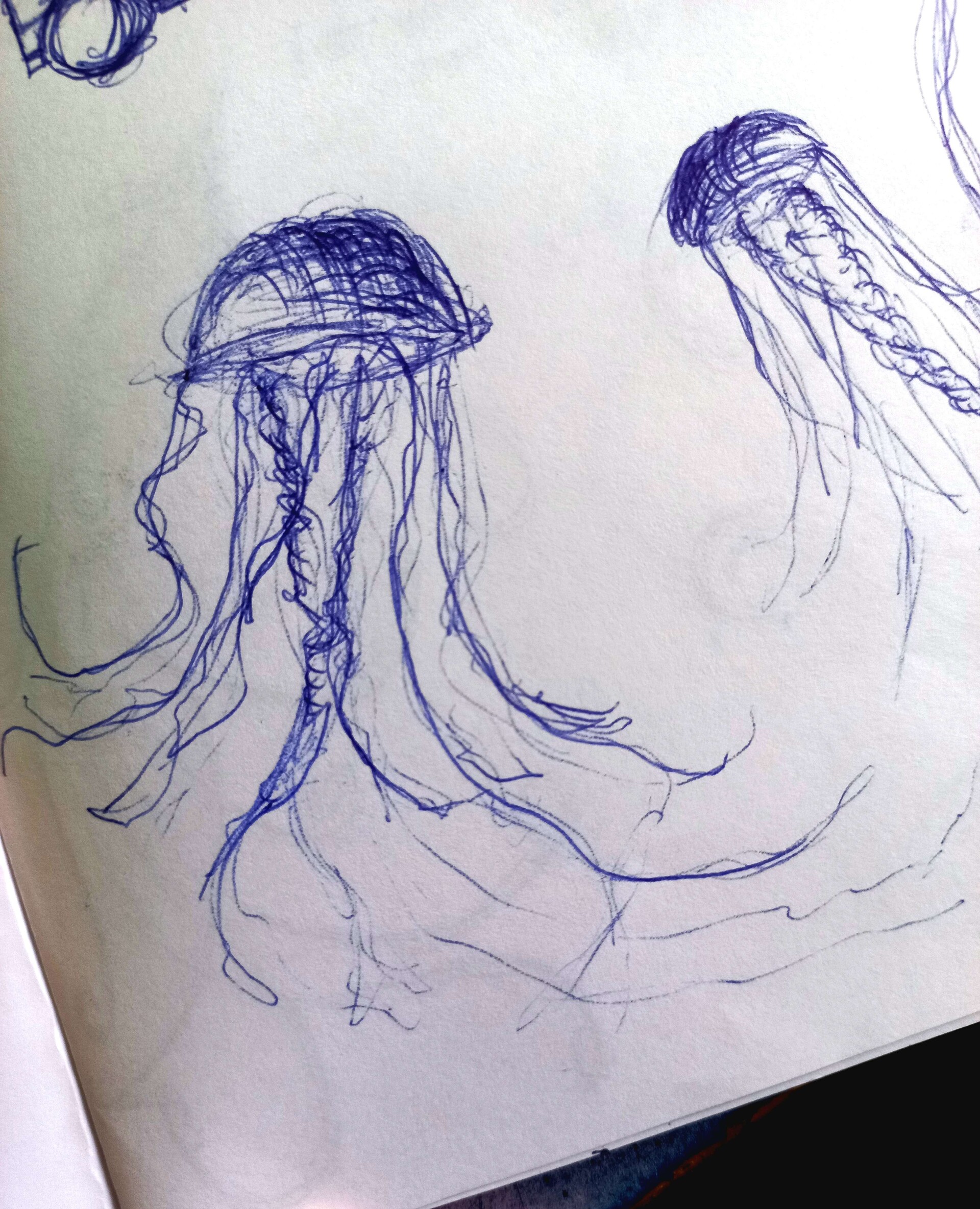 ArtStation - Scribble line art of jellyfish