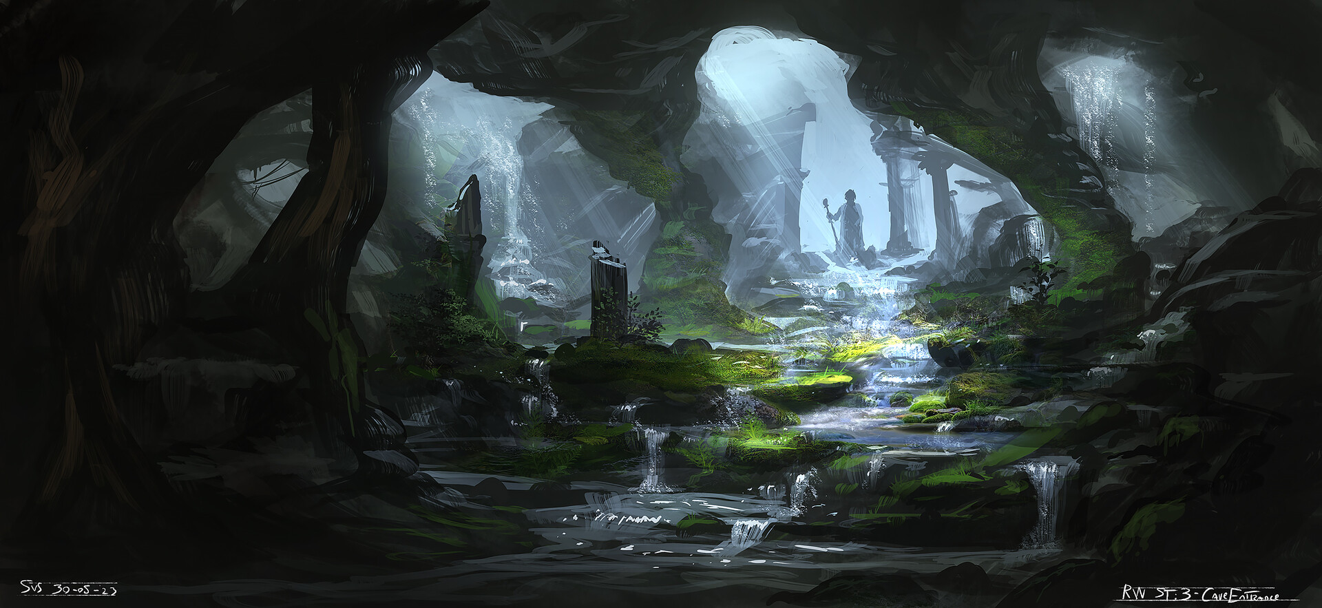 ArtStation - Risky Woods Redesigned Stage 3 - Cave Entrance
