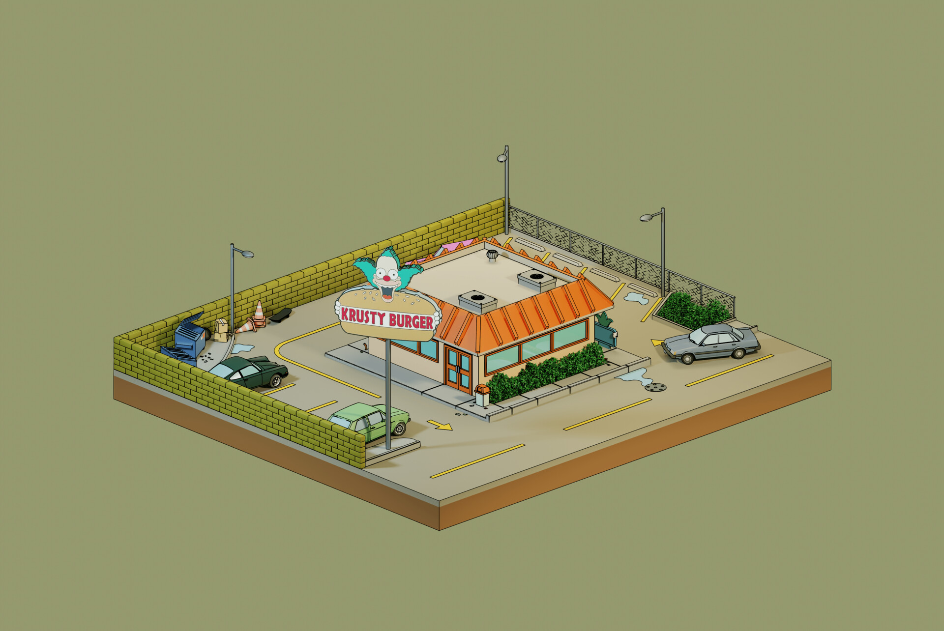 ArtStation - Krusty Burger