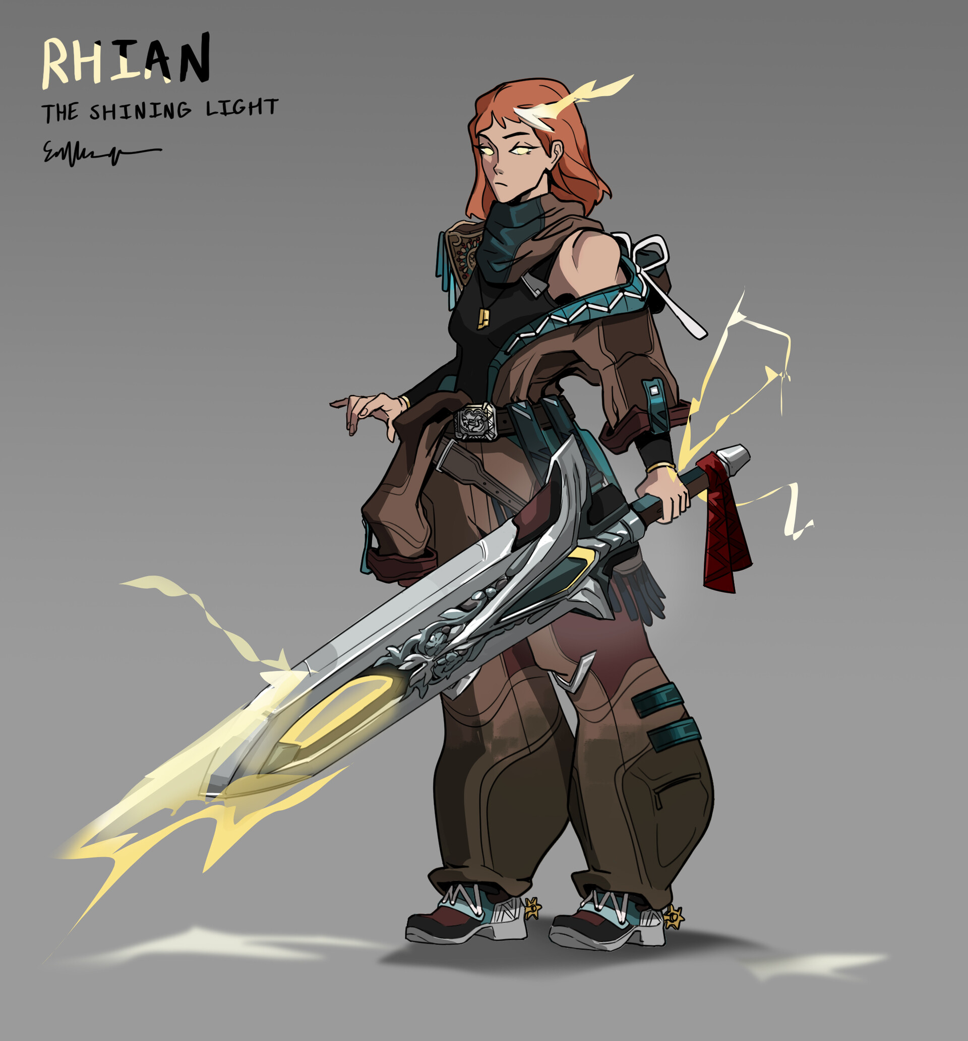 ArtStation - Rhian Character Concept Work In Progress
