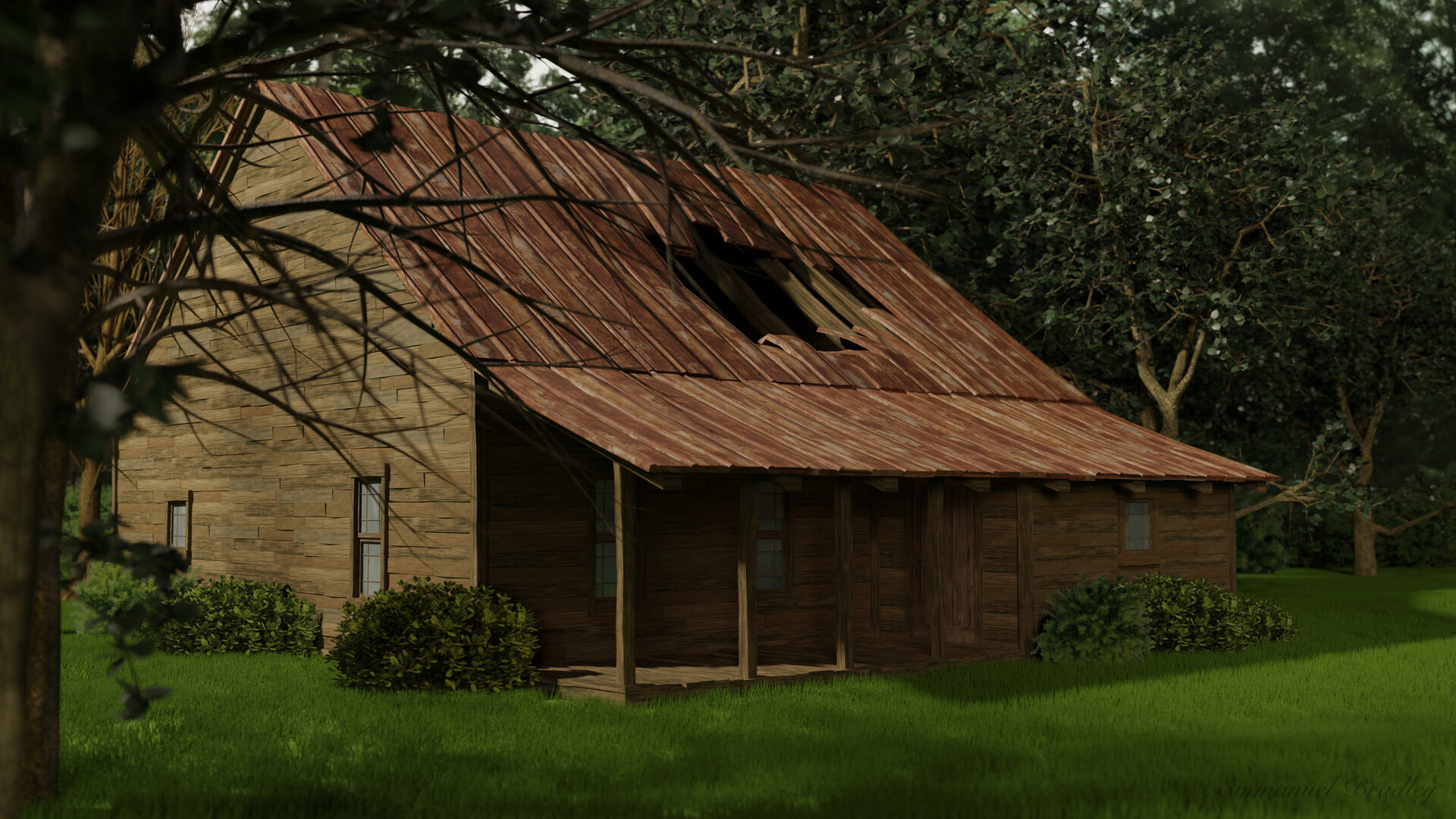 ArtStation - Old Cabin