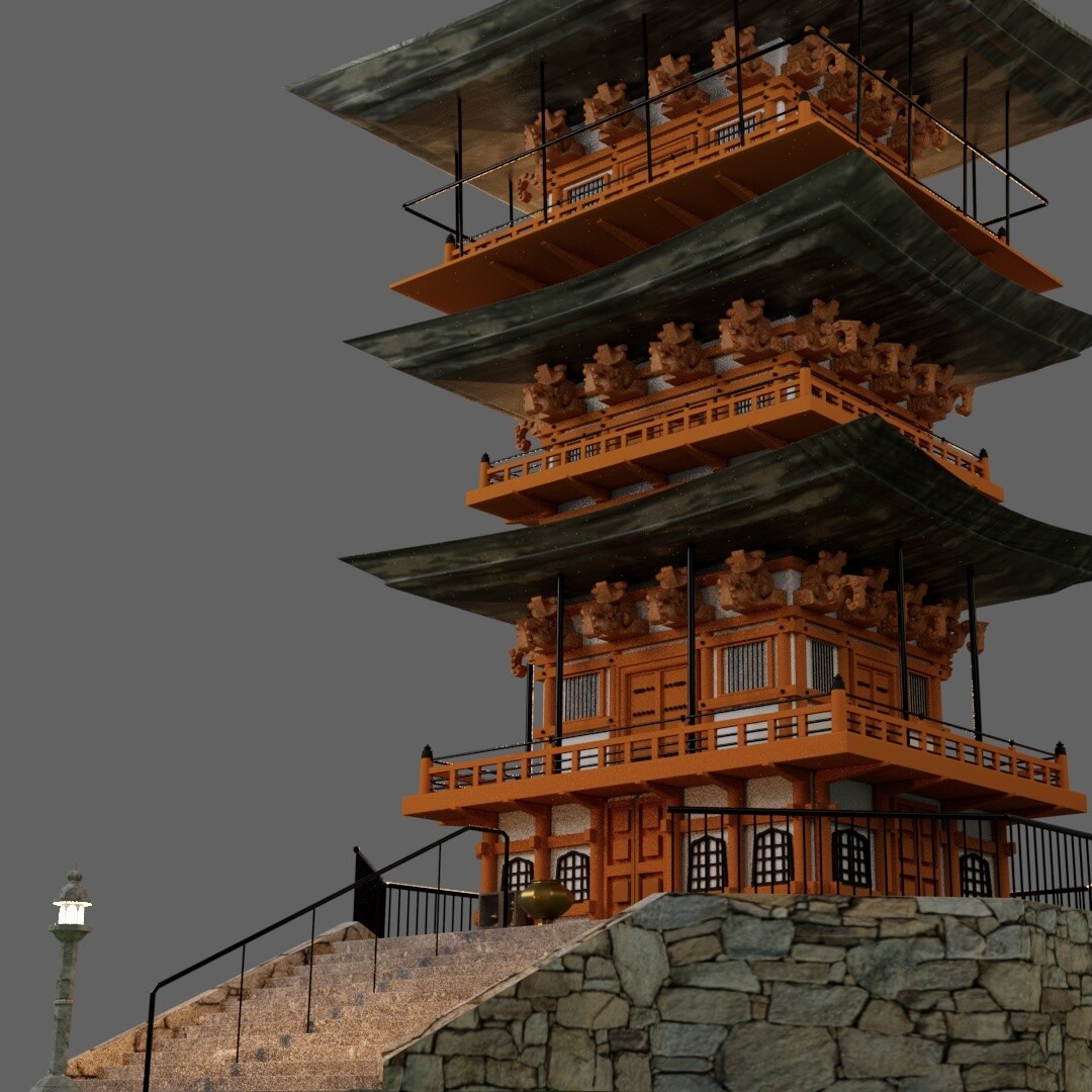 ArtStation - Japan Temple