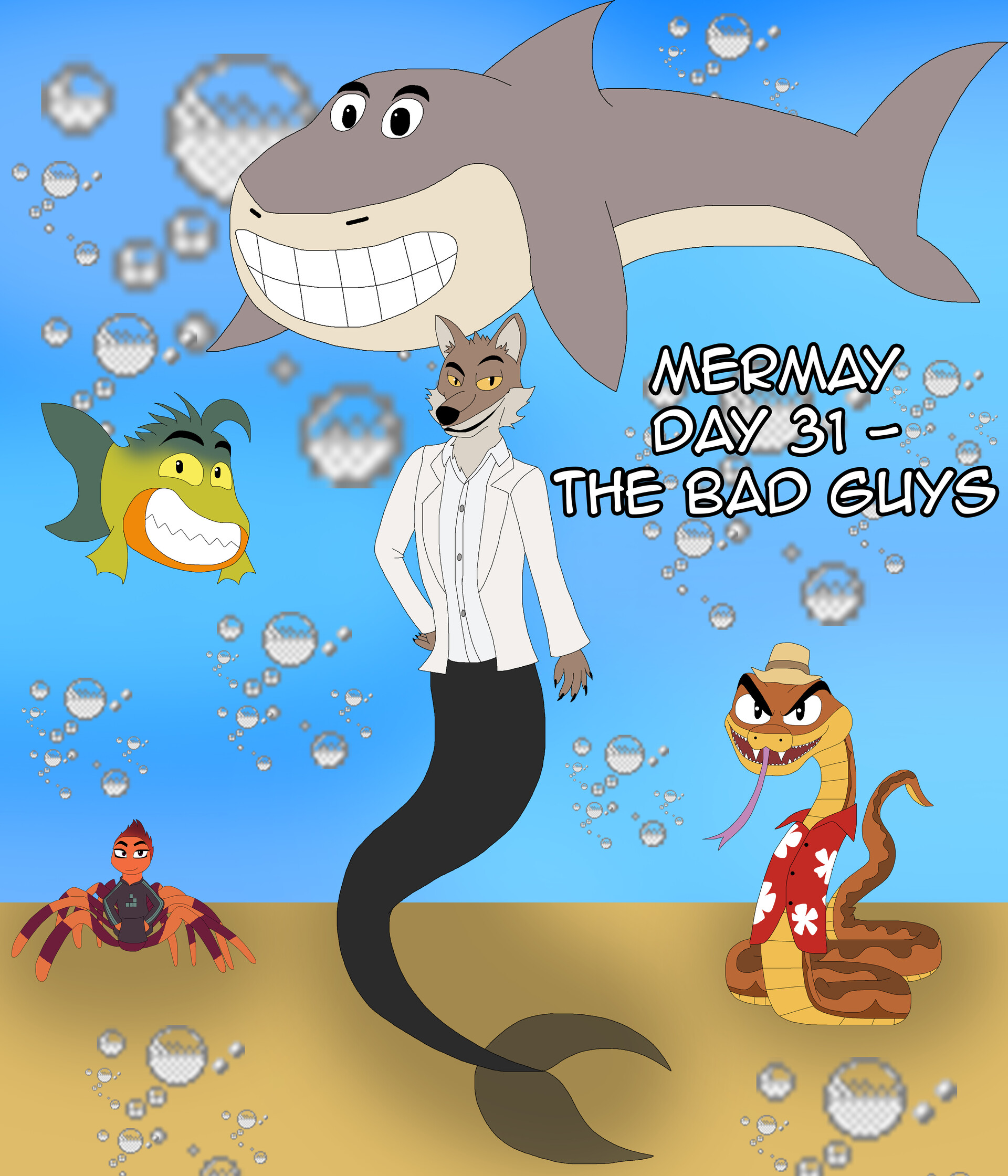 ArtStation - Mermay Day 31 - The Bad Guys