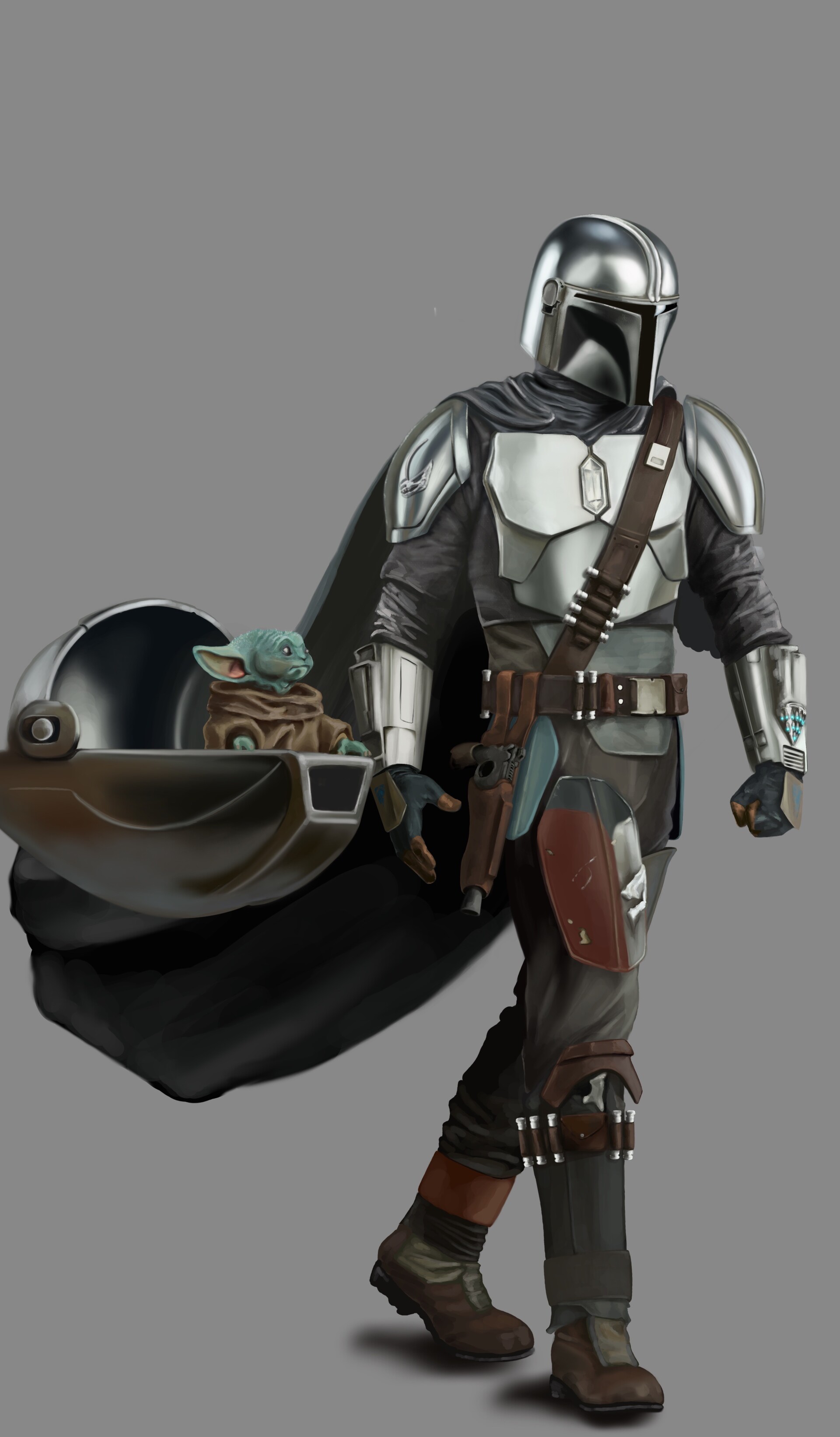ArtStation - Mandalorian and Grogu