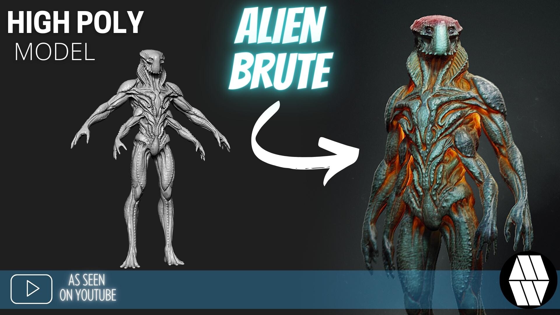 Marcus Whinney - An Alien Emerges - 'Alien Brute' Concept