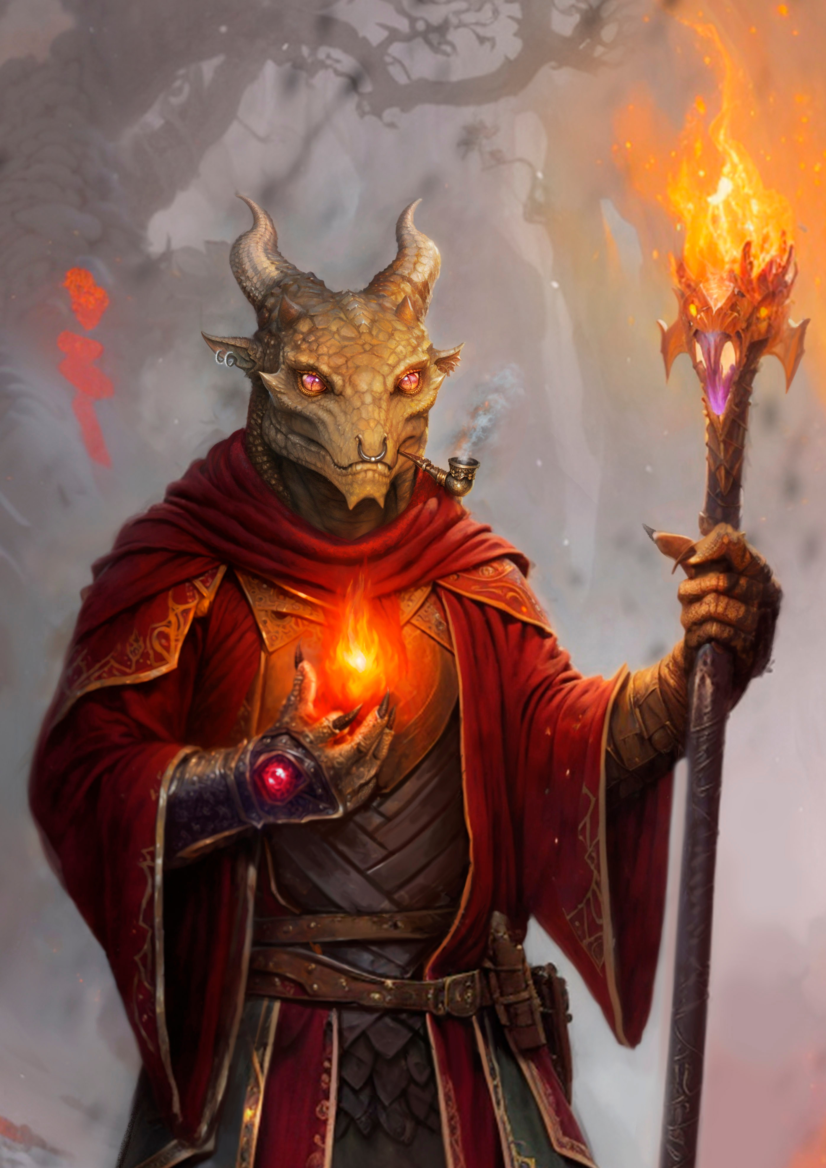 Diego Lafuente - Mirtrik, dragonborn fire priest