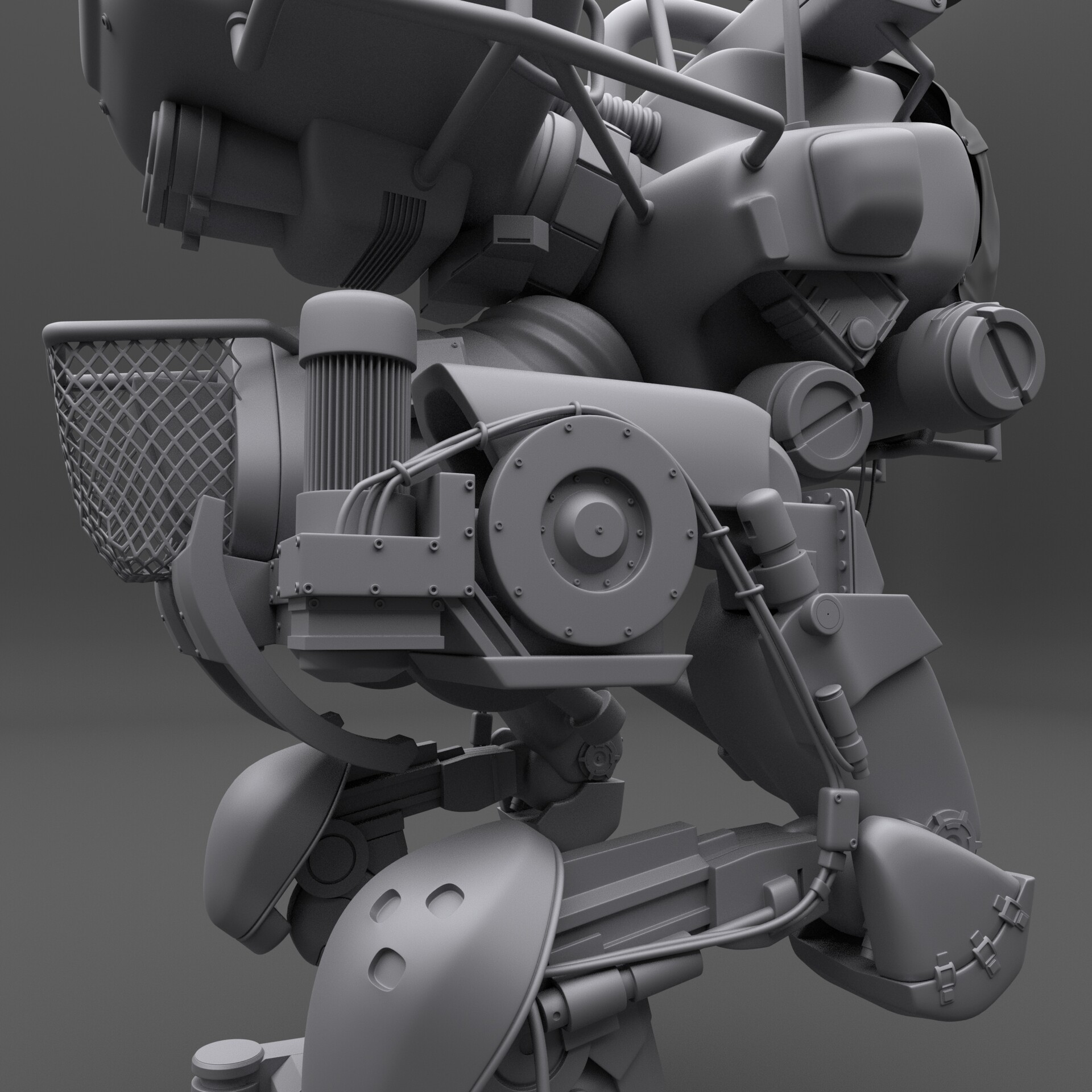 Bricks Studio - Hawken Spree Mech - Highpoly