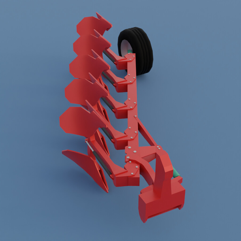 ArtStation - Plough Medium (Lowpoly Game Prop)