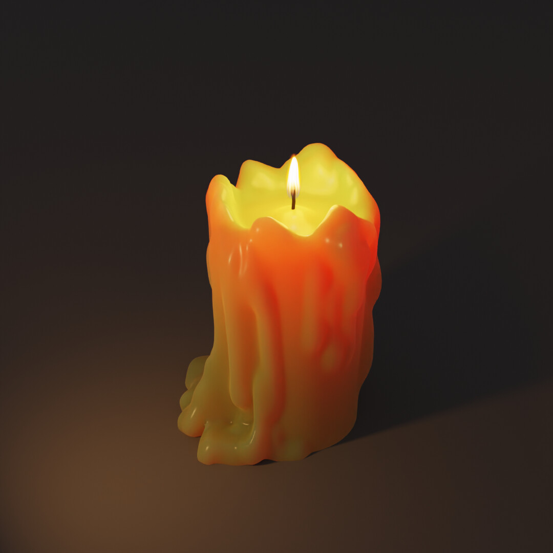 ArtStation - Candle sculpt
