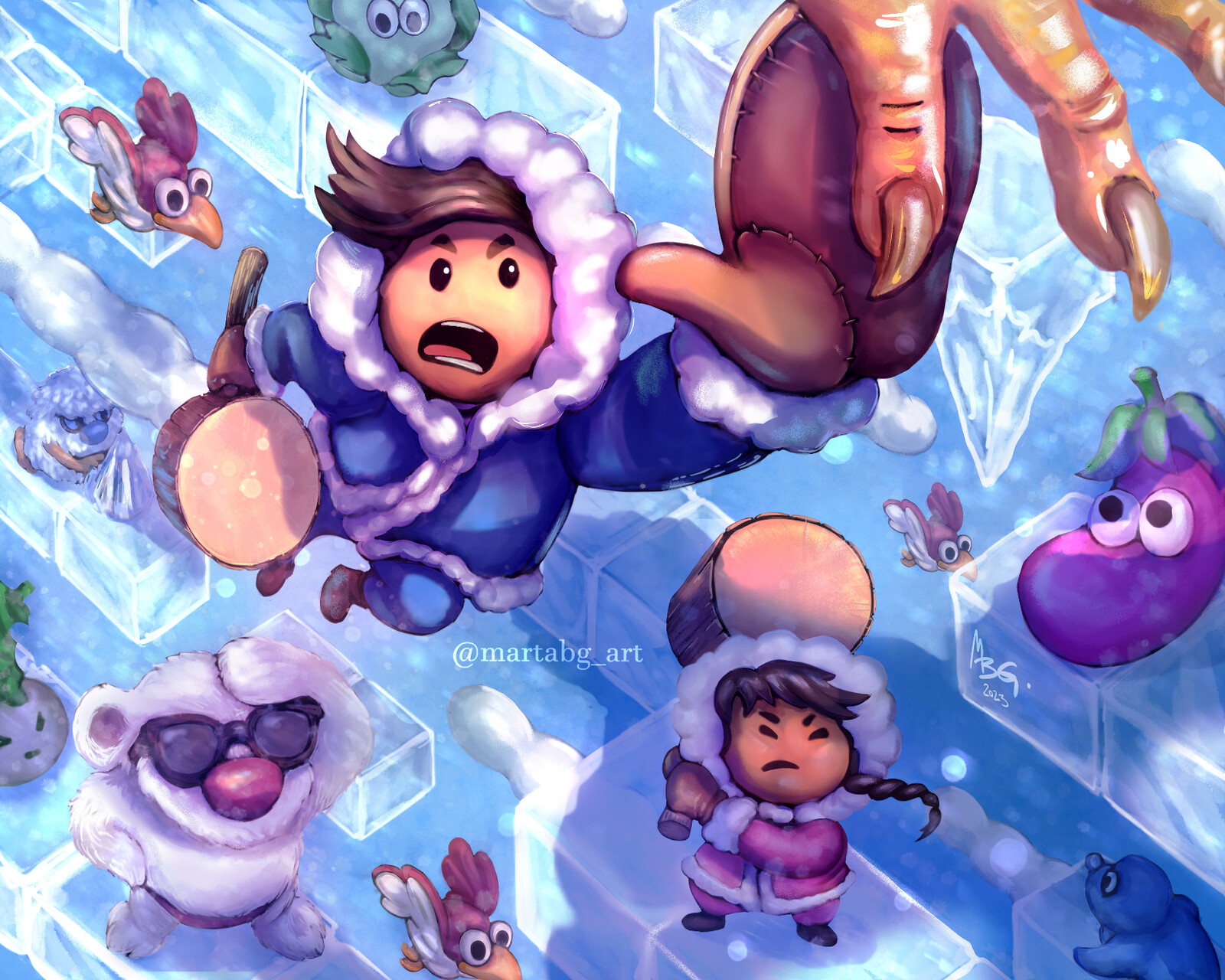 Marta B.G. - Ice Climber Fan Art (Konami)