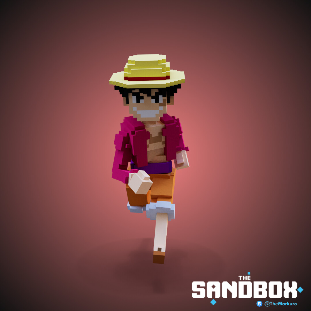 Markuro - Luffy of One Piece in Voxel
