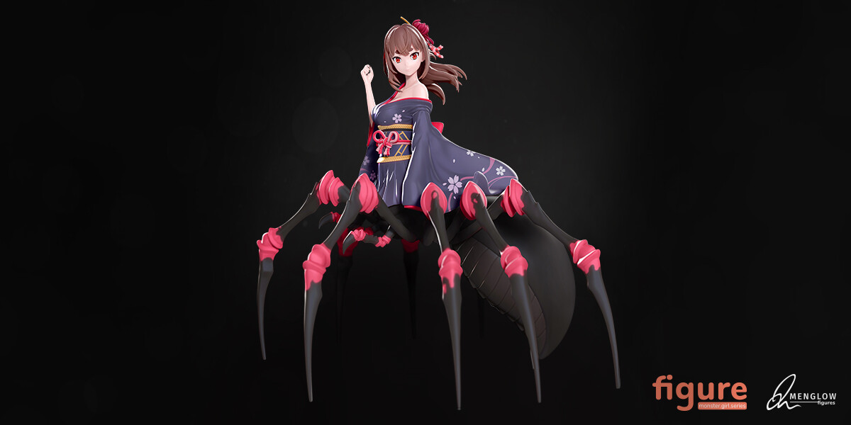 ArtStation - Figure | Monster Girl - Arachne