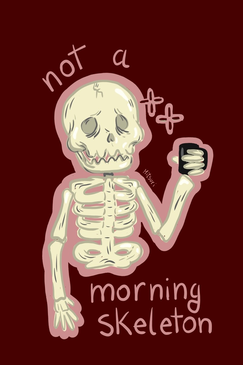 ArtStation - Not a morning skeleton