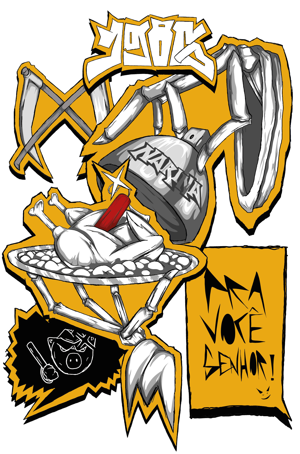 ArtStation - Proposal Collab with Narina - 1986 dROP - Graffiti