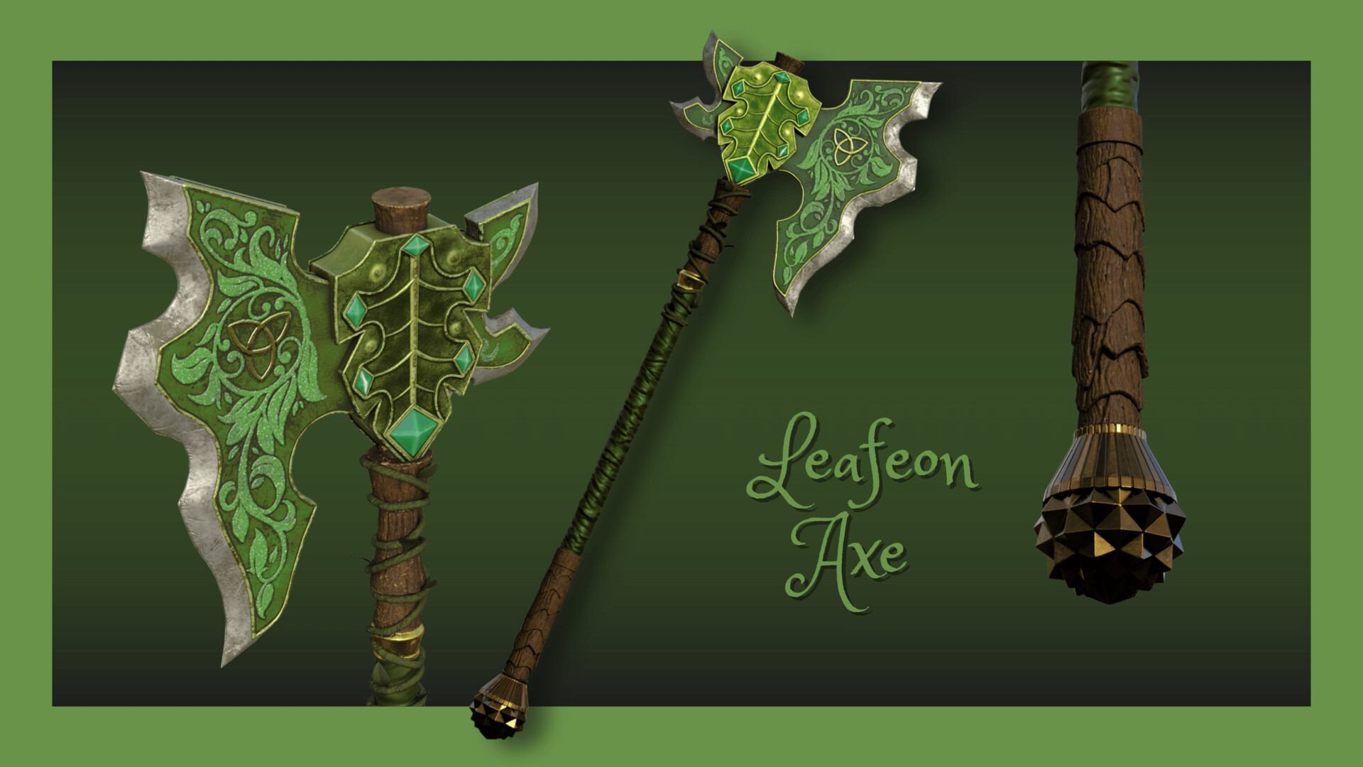 ArtStation - Leafeon Axe