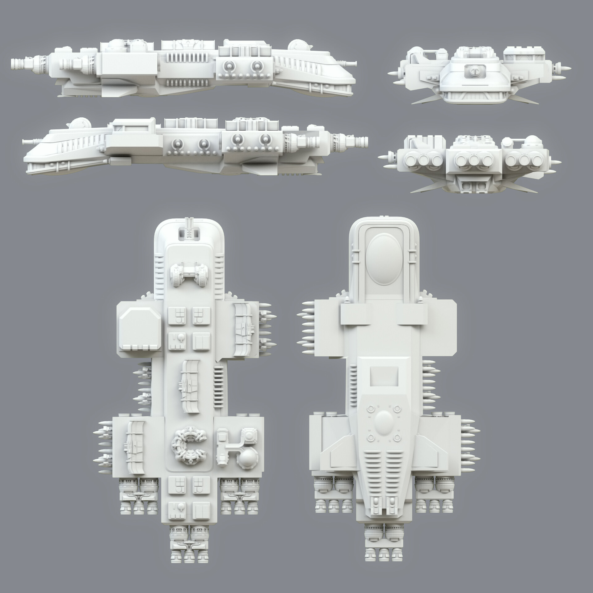ArtStation - Spaceships Design