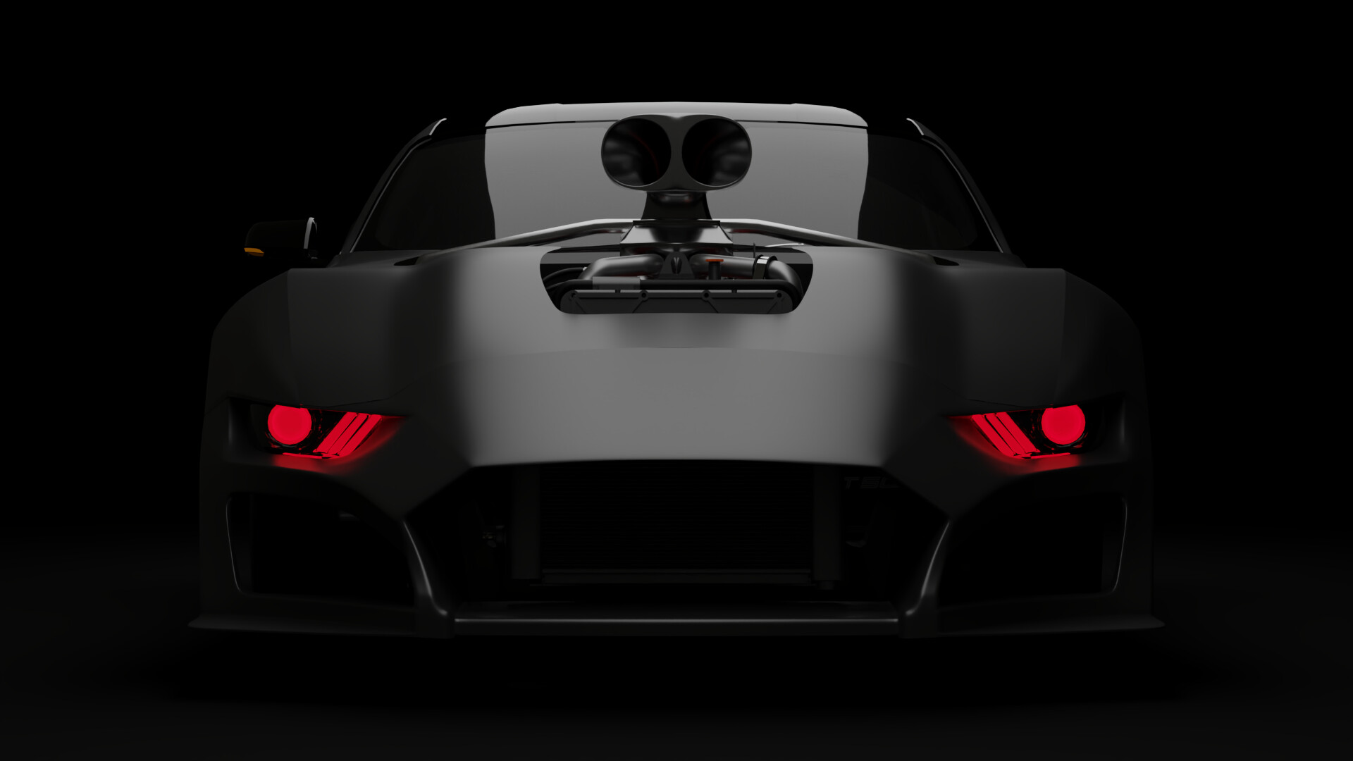 ArtStation - Drag Ford Mustang