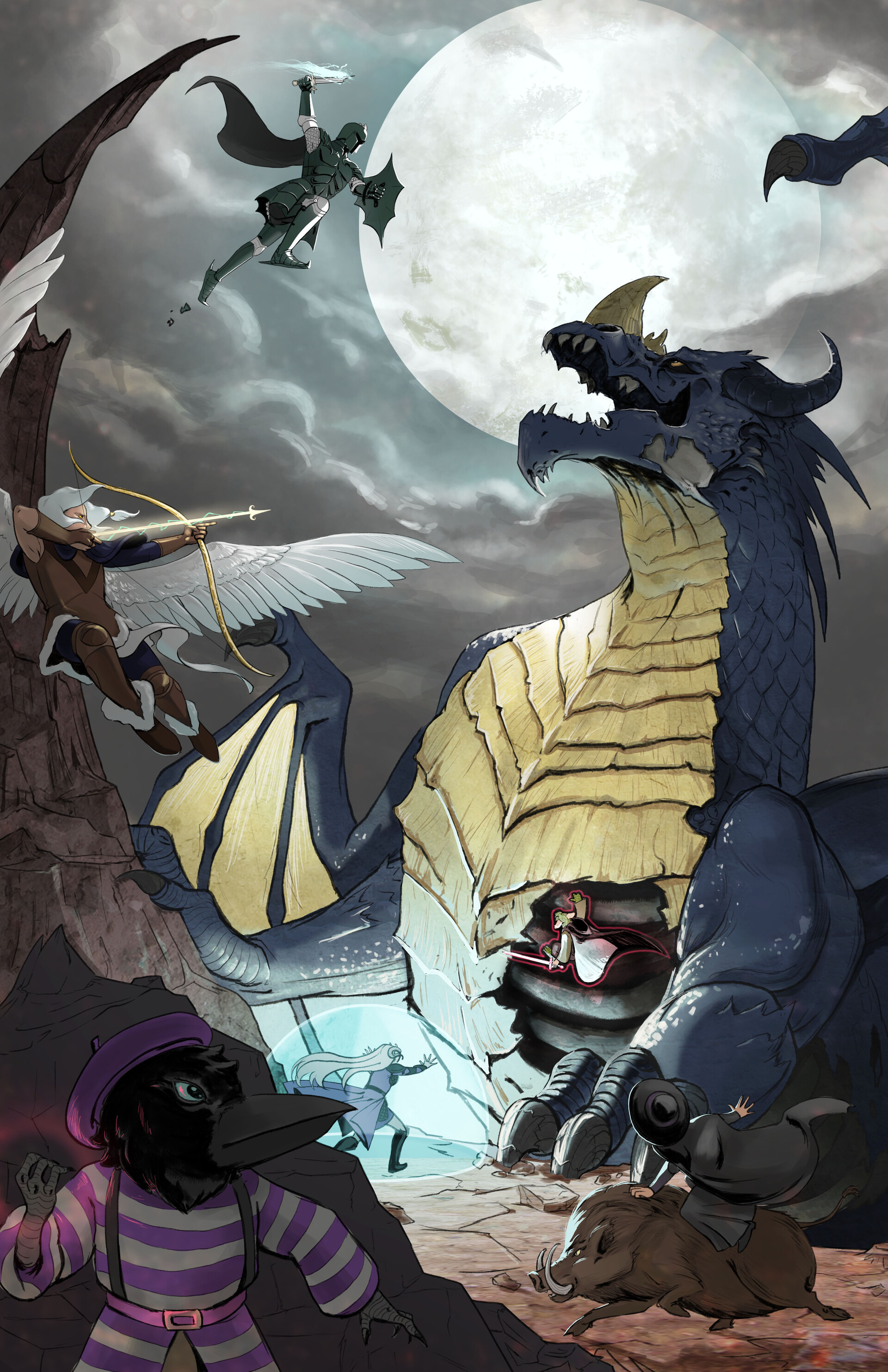 ArtStation - Dragon Fight