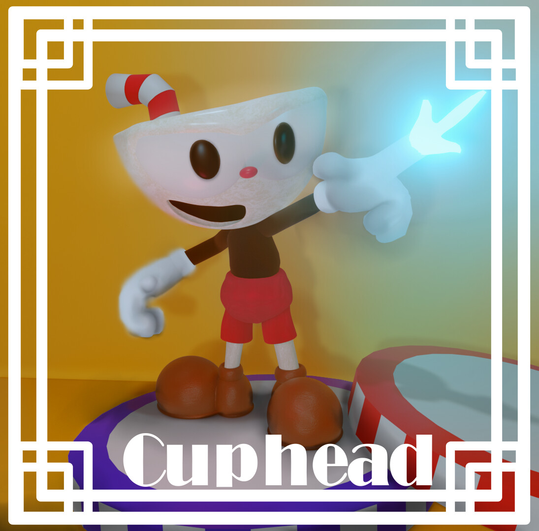ArtStation - Cuphead 3D Model