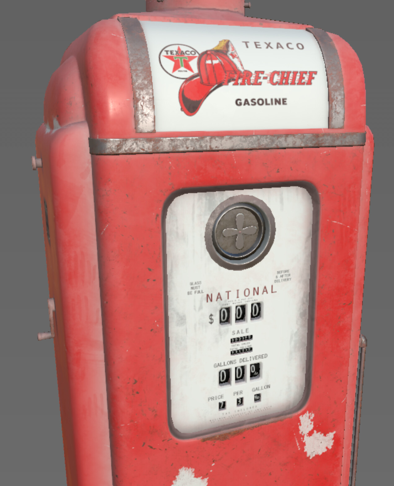 ArtStation - Texaco. Fire-Chief gas pump