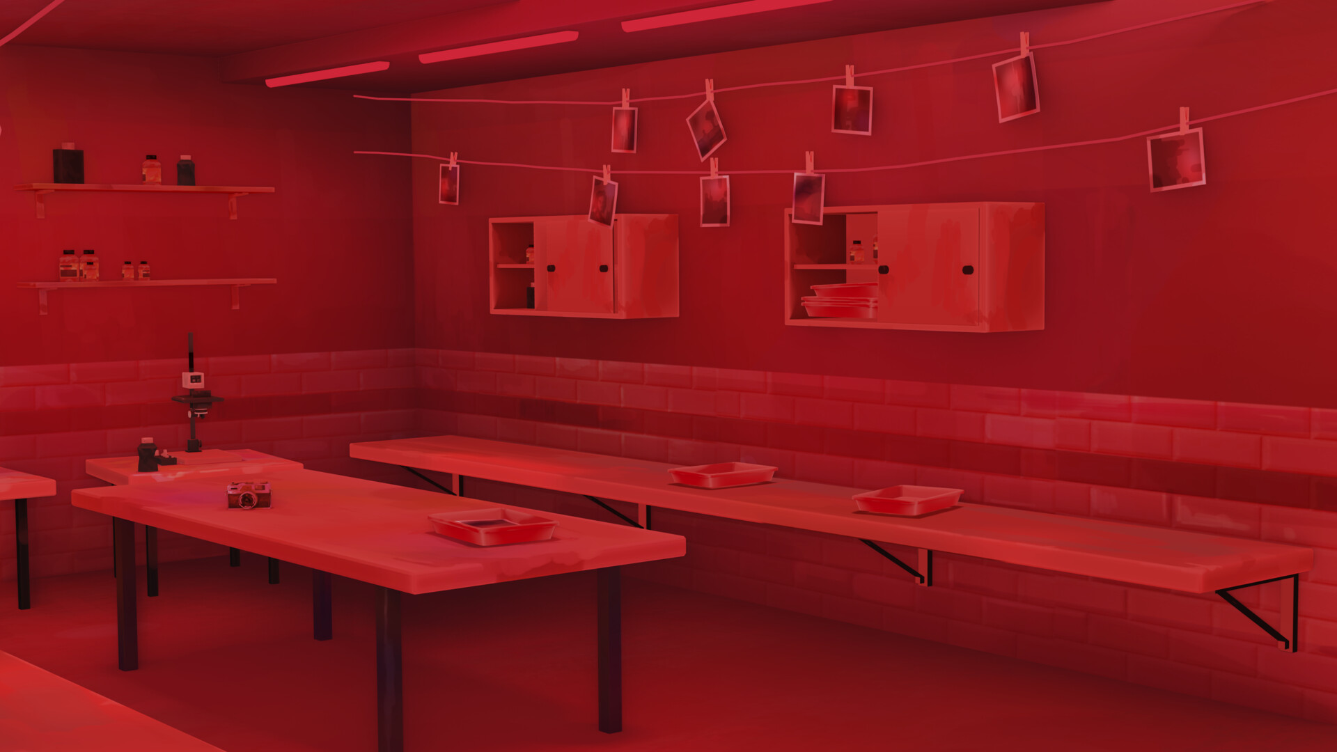 ArtStation - Dark Room - Handpainted environment