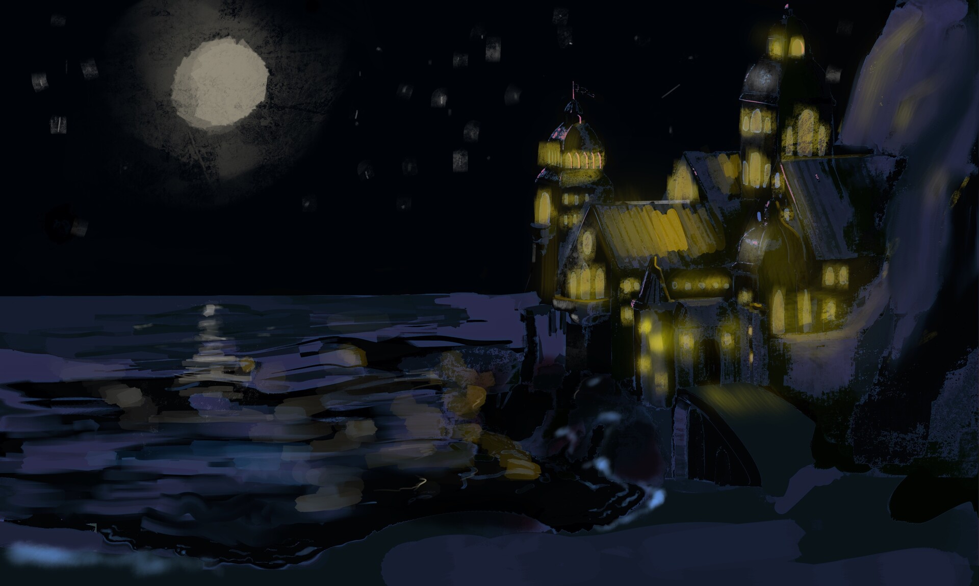 ArtStation - Starry night