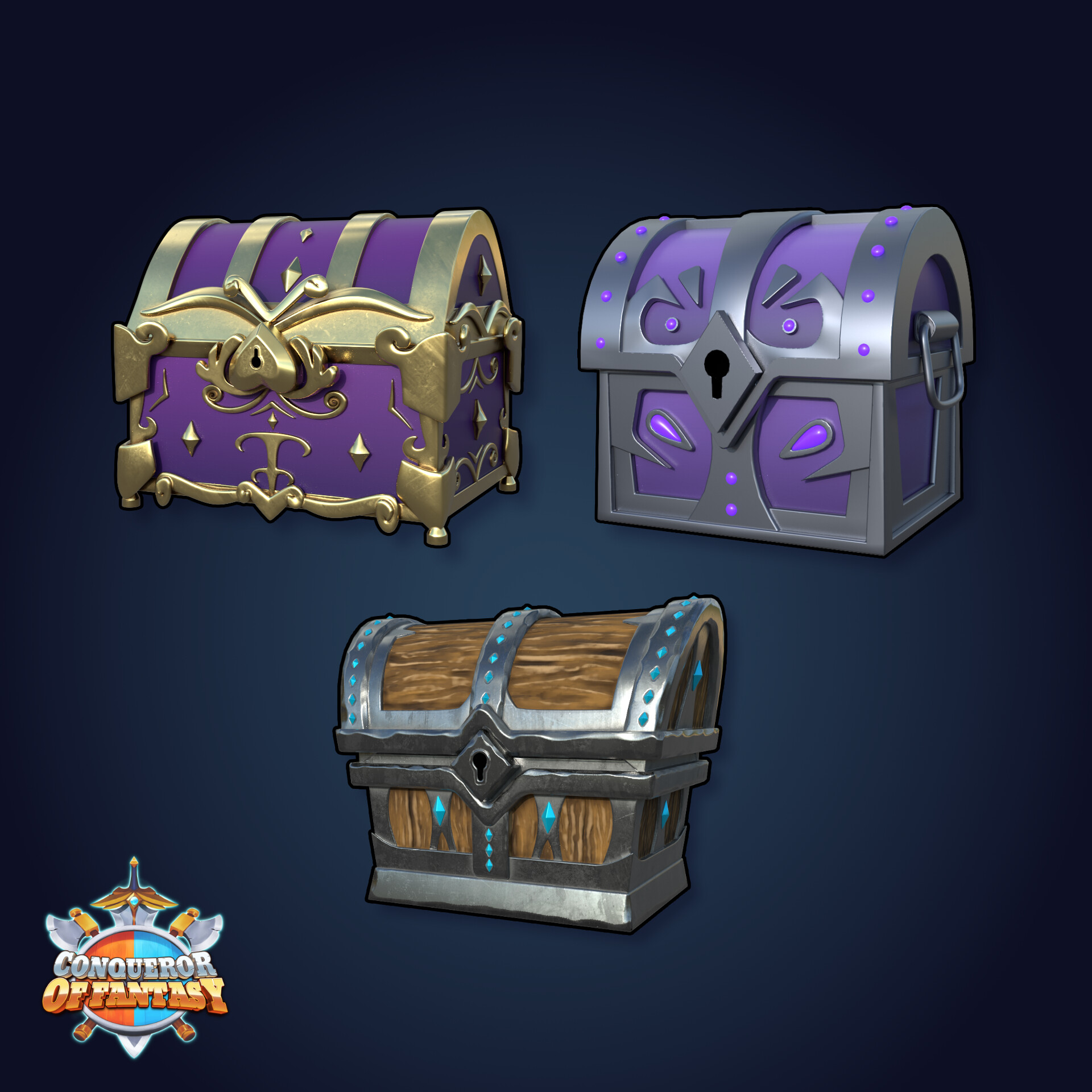 ArtStation - Stylized Chest (Mobile Game)