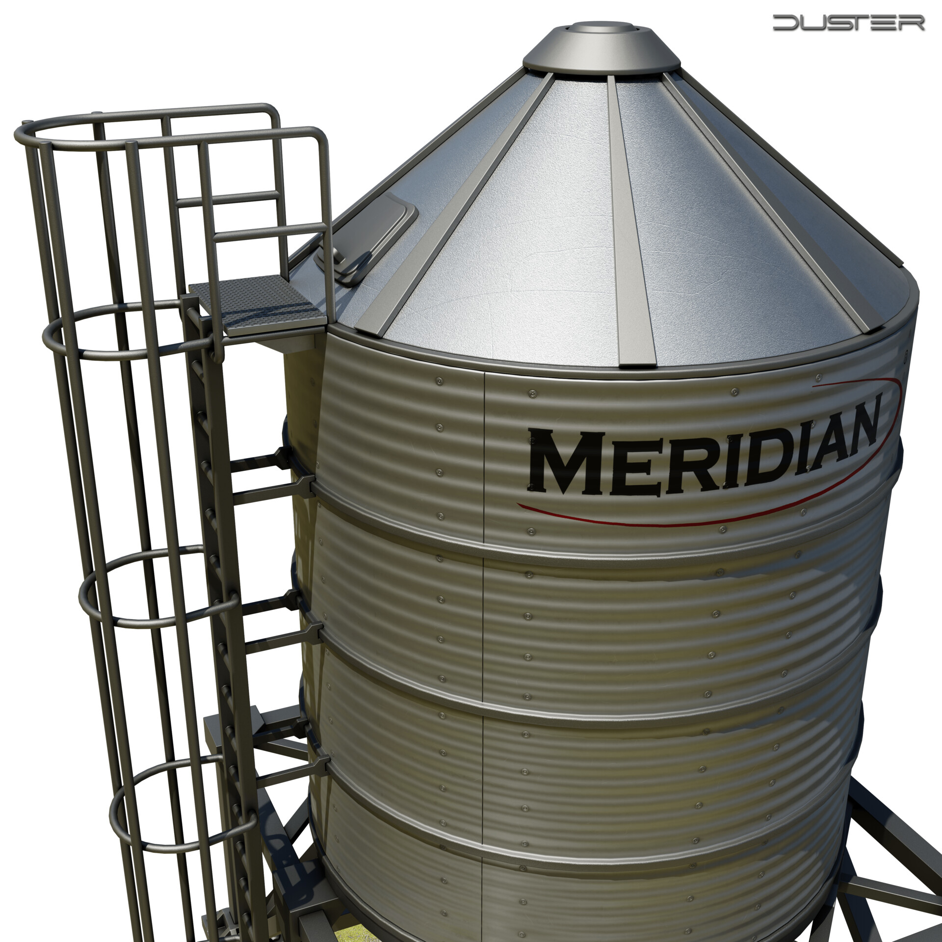Duster - Grain Storage Silo - Blender 3D Model