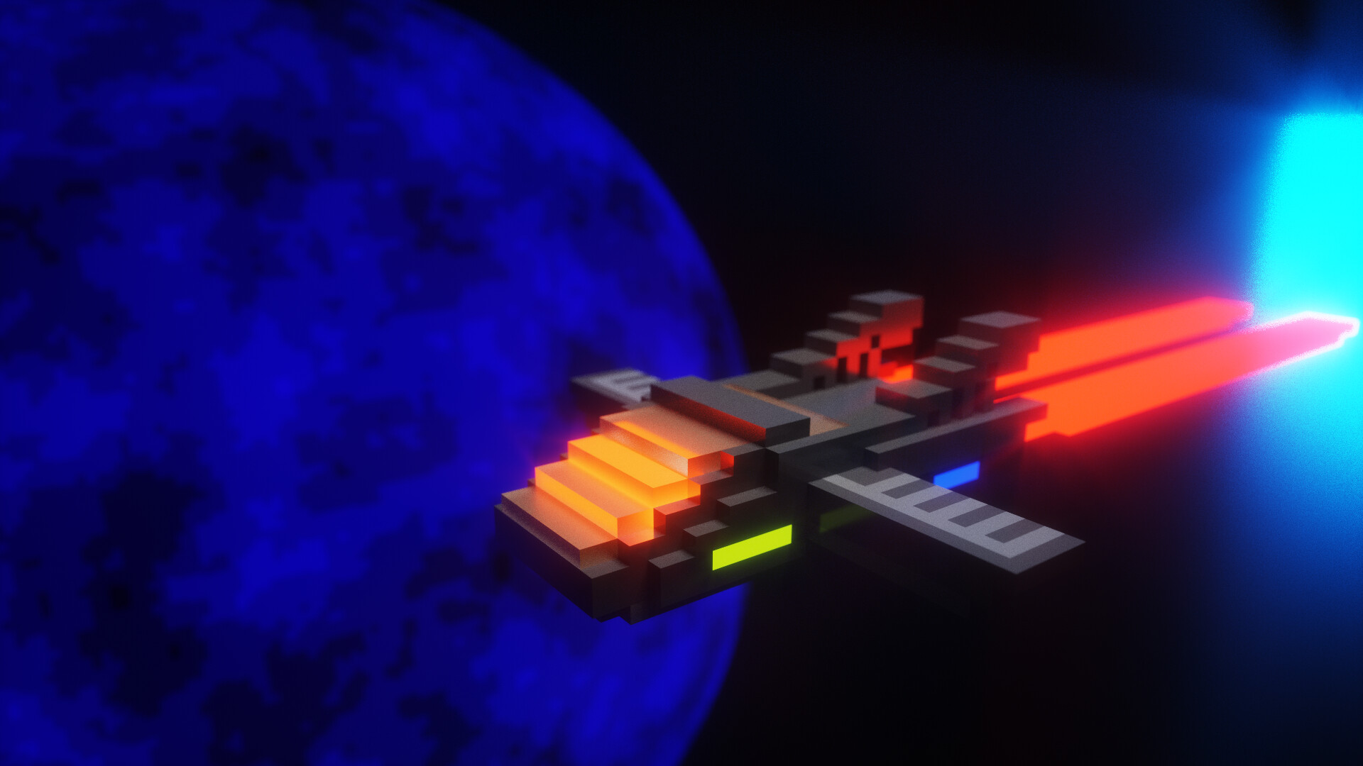 ArtStation - Starship passing neraby planet