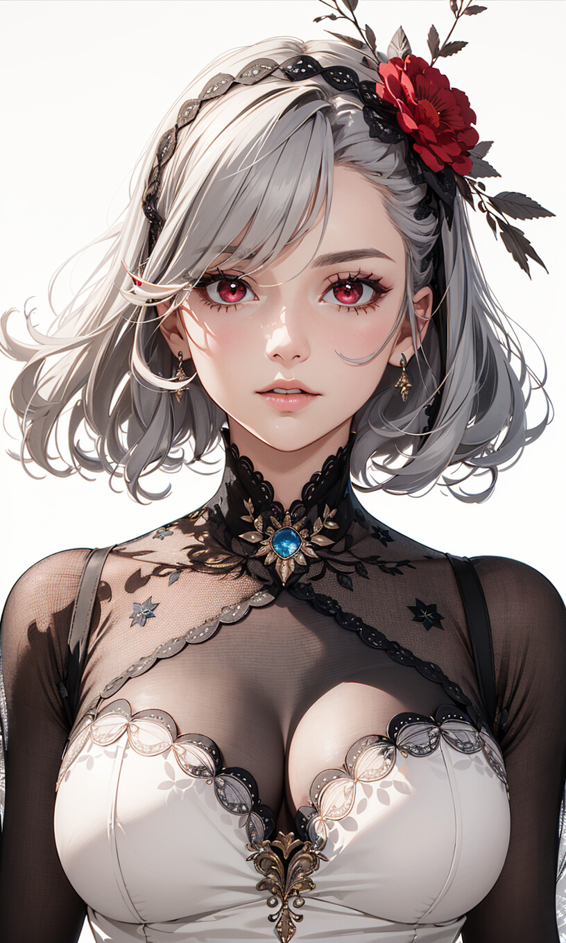 ArtStation - White hair