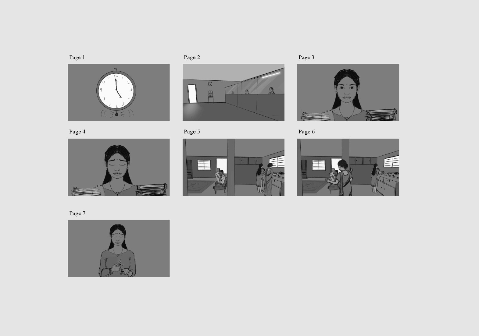ArtStation - Storyboard sketch