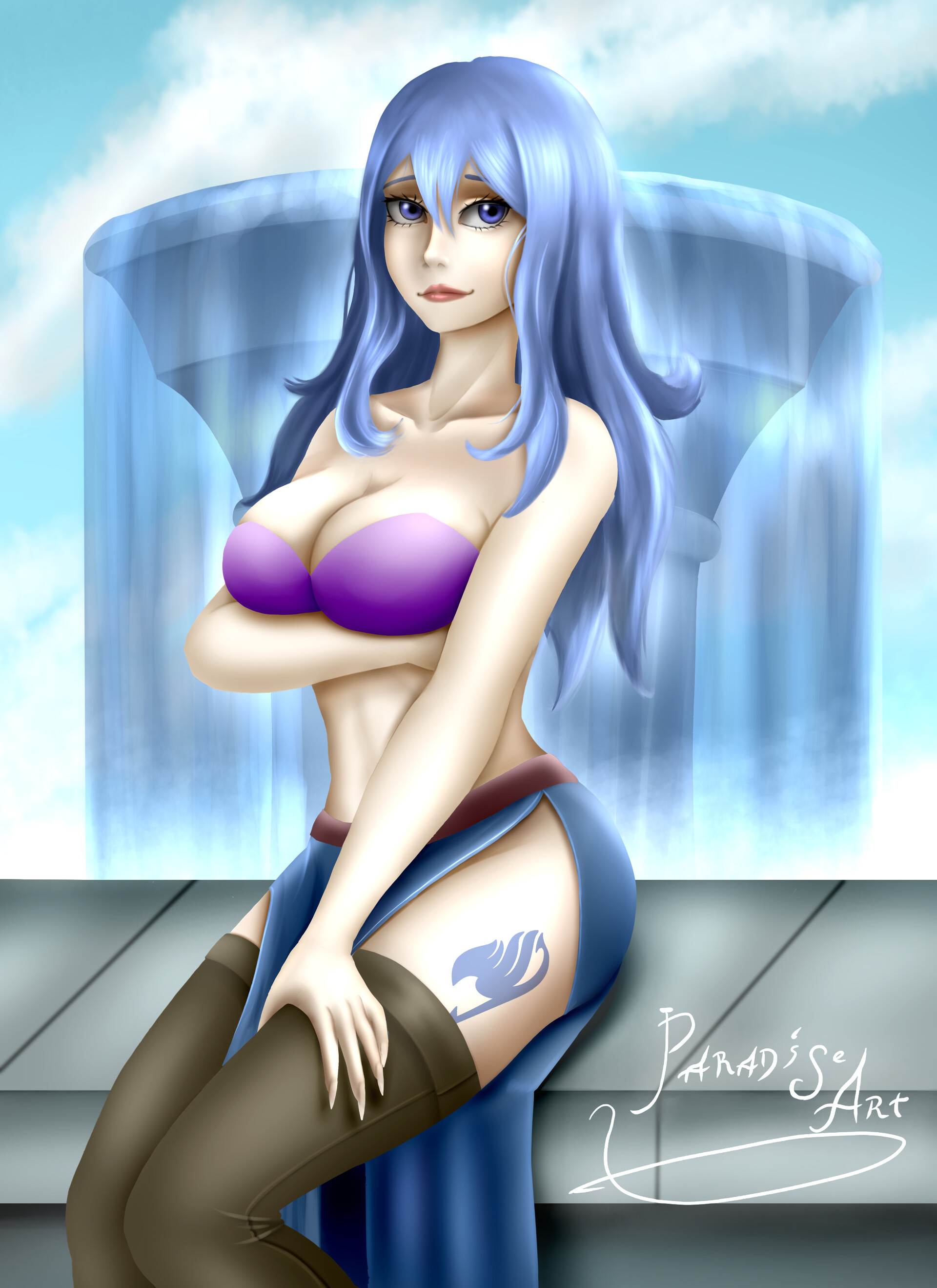ArtStation - juvia for Fairy Tail