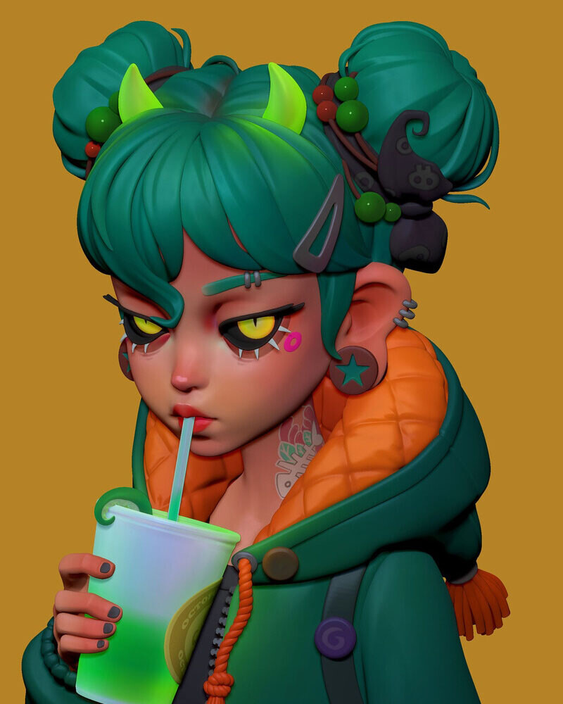 ArtStation - Evil girl
