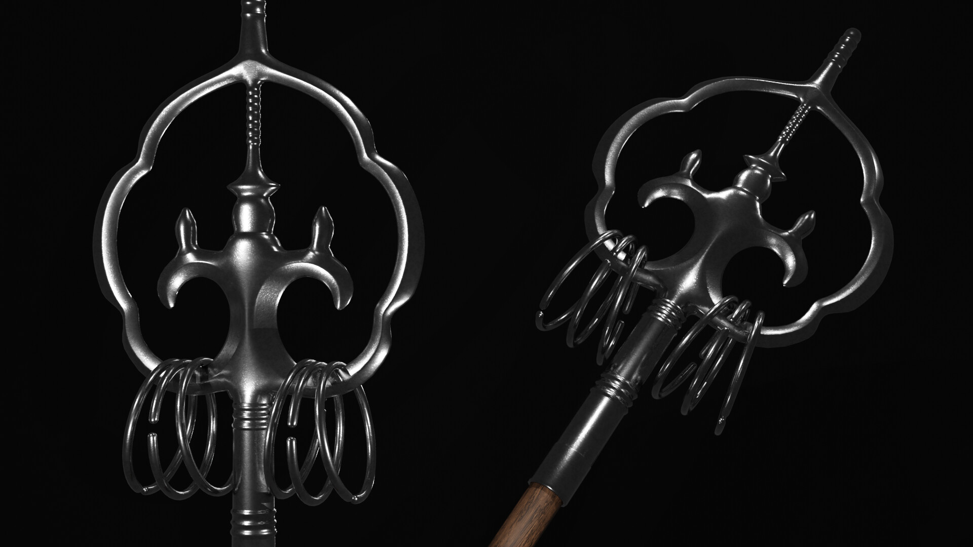 ArtStation - Japanese Priest Staff