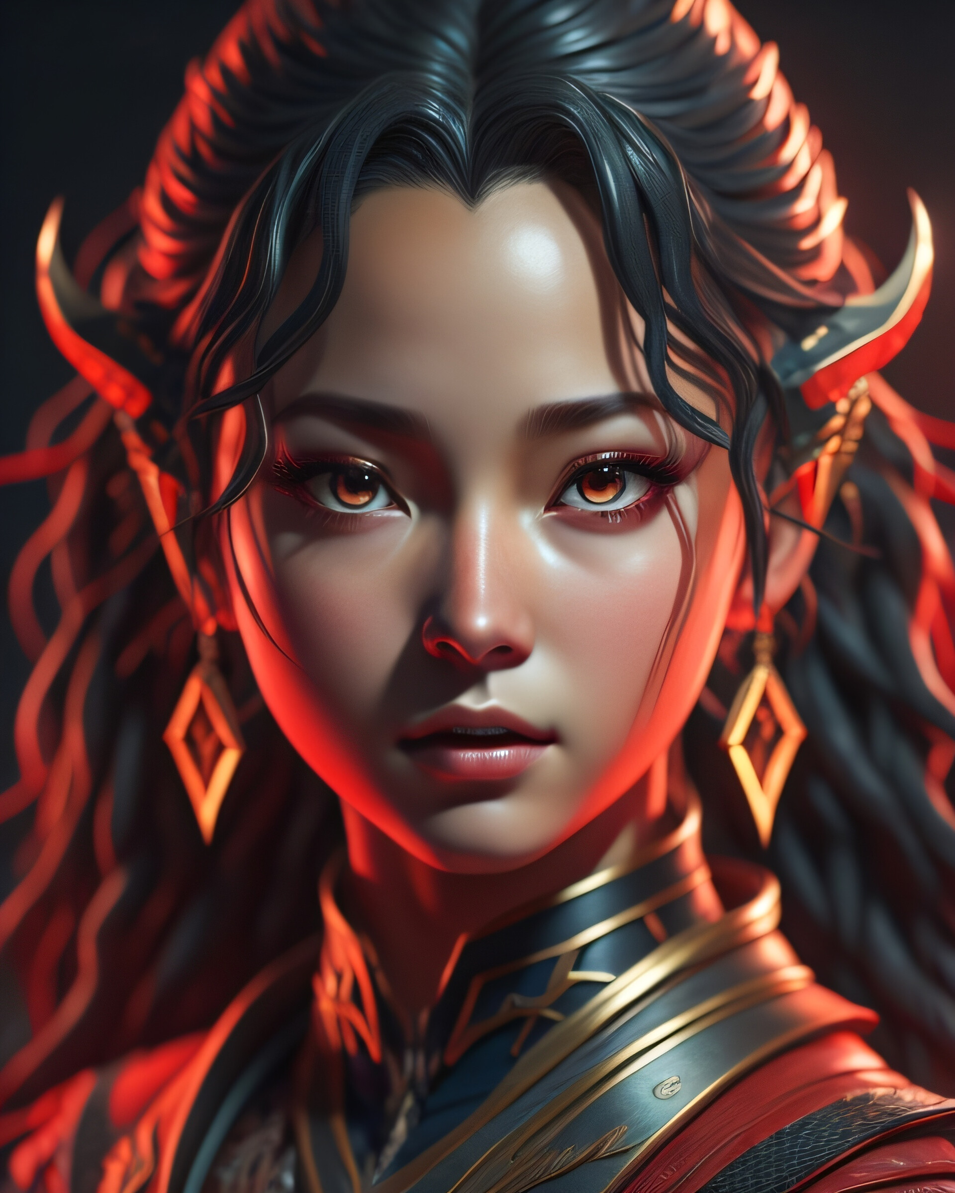 ArtStation - Female Demon Slayer Warrior