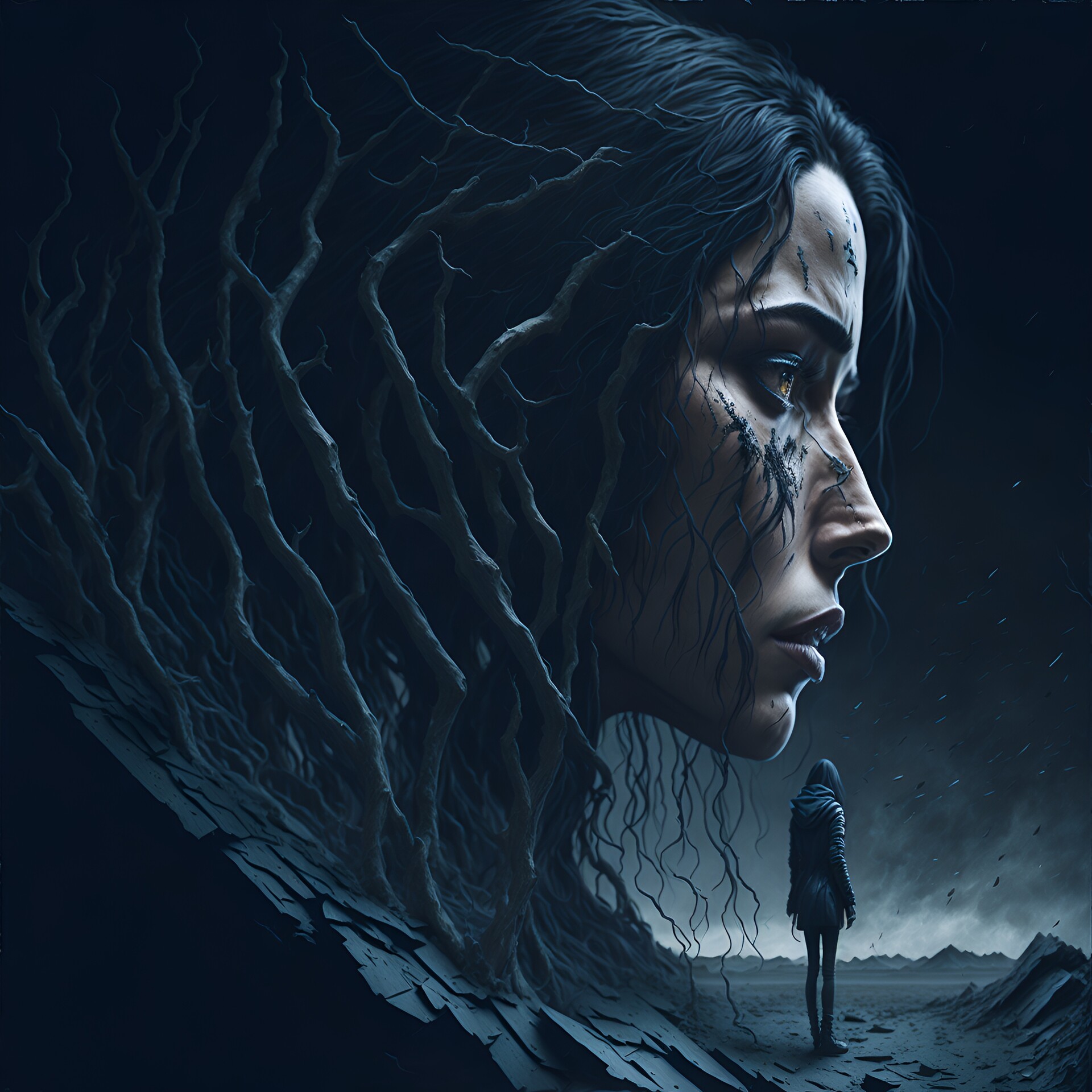 ArtStation - Solitary Echoes: Surviving the Apocalypse as the Last Woman Standing