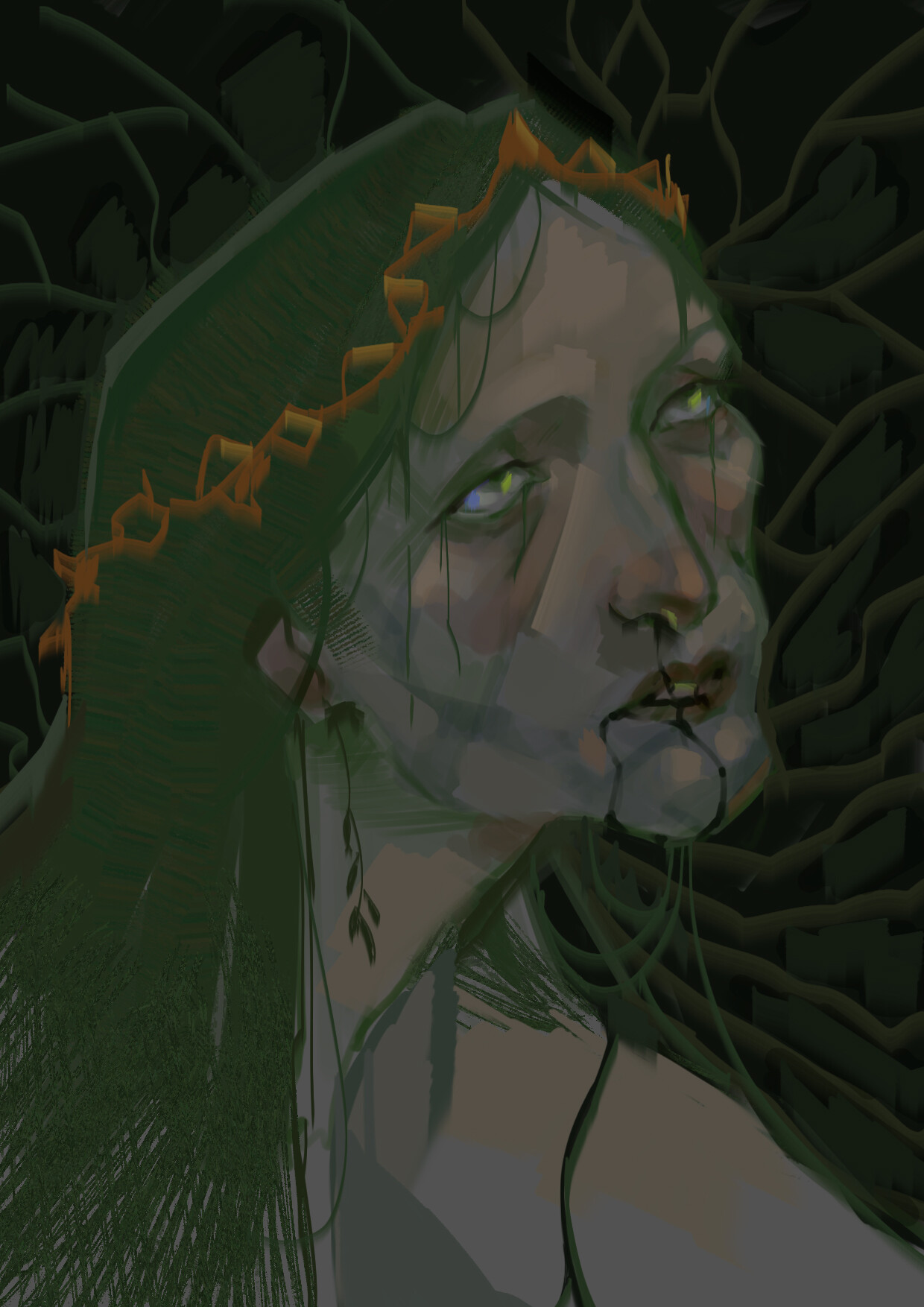 ArtStation - portrait of a swamp lady