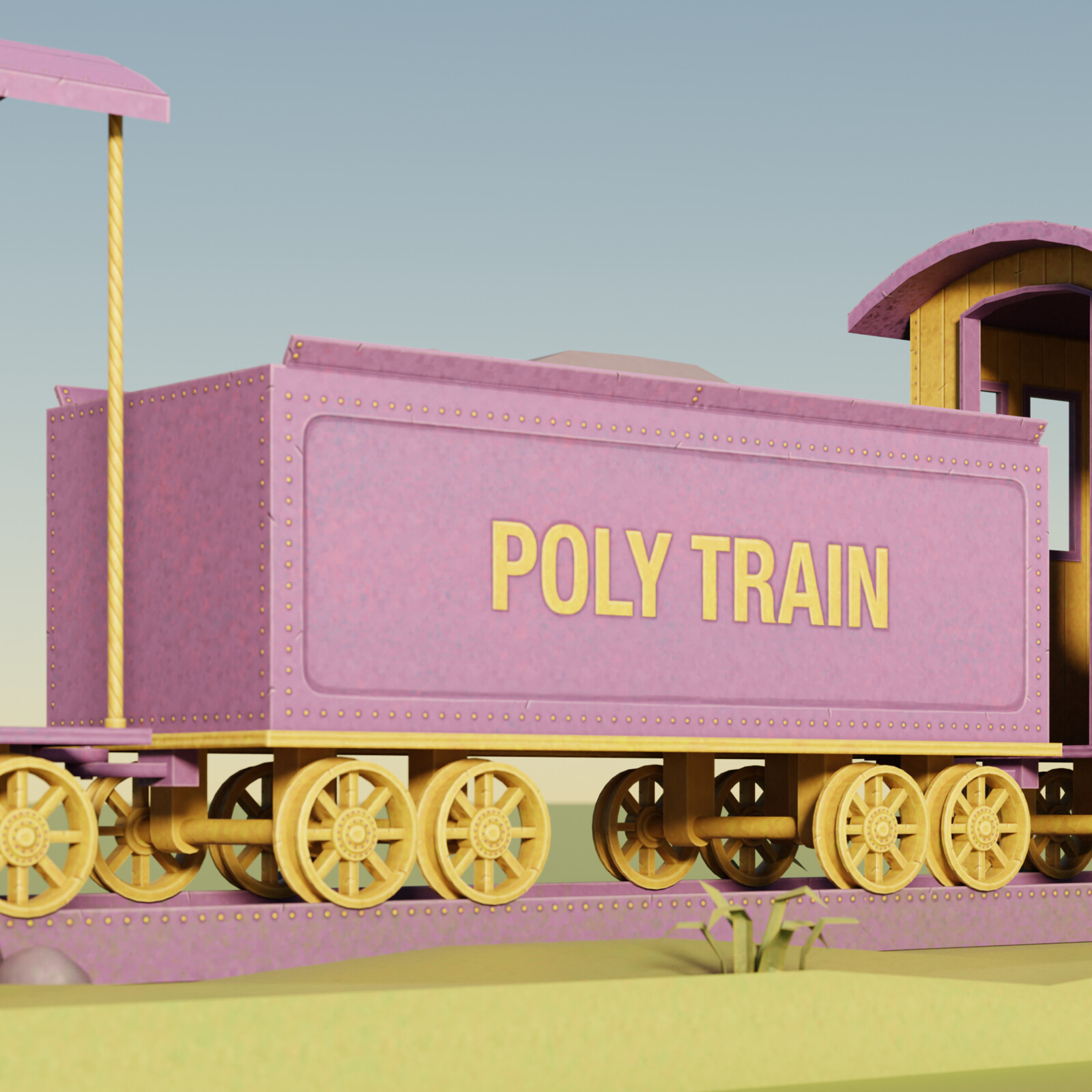 Paula Luciana Rusconi - Low Poly Train