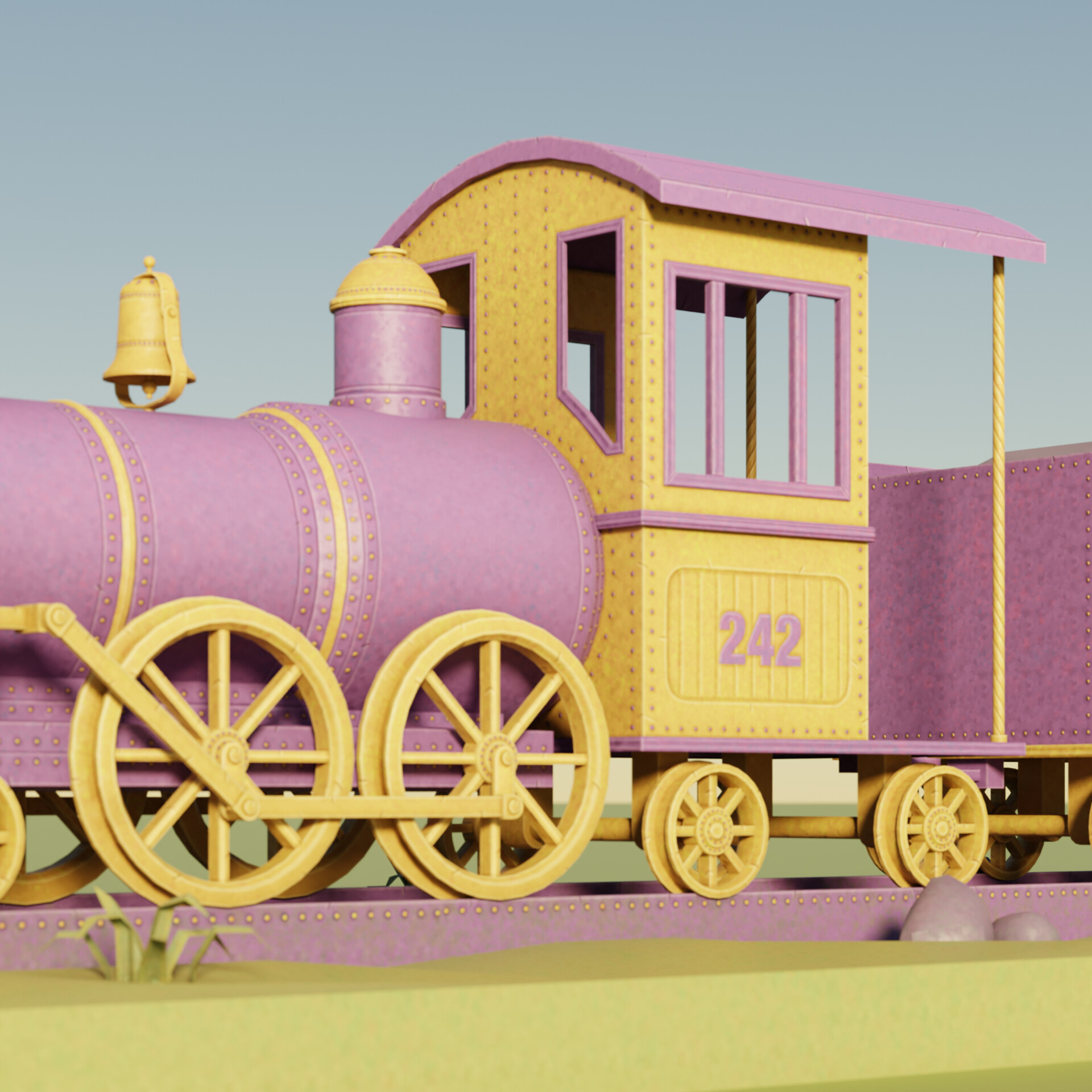 Paula Luciana Rusconi - Low Poly Train