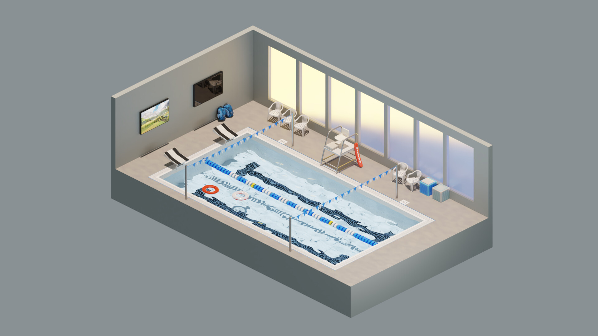 ArtStation - Pool Iso Room