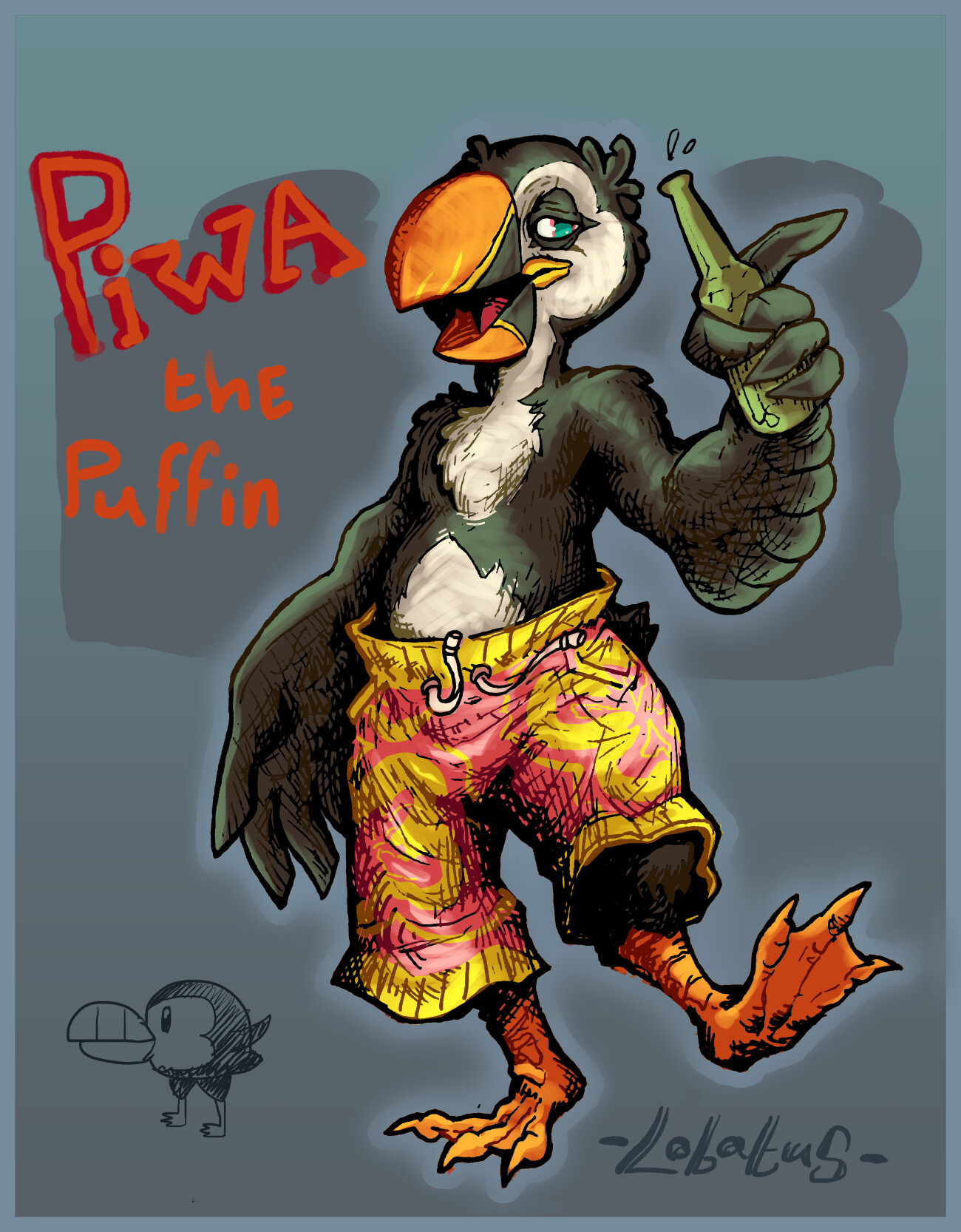 ArtStation - Piwa the Puffin