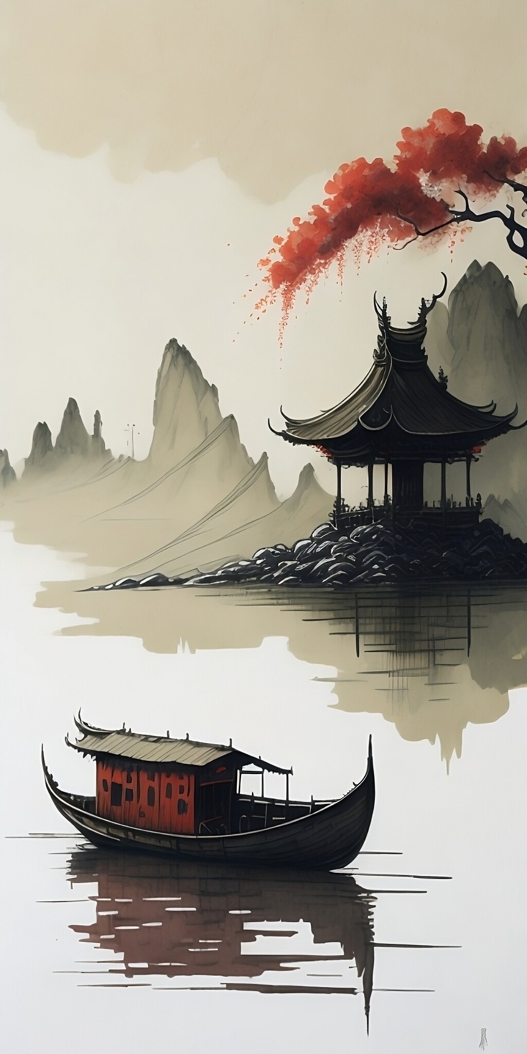 ArtStation - Asian Style Ink Painting