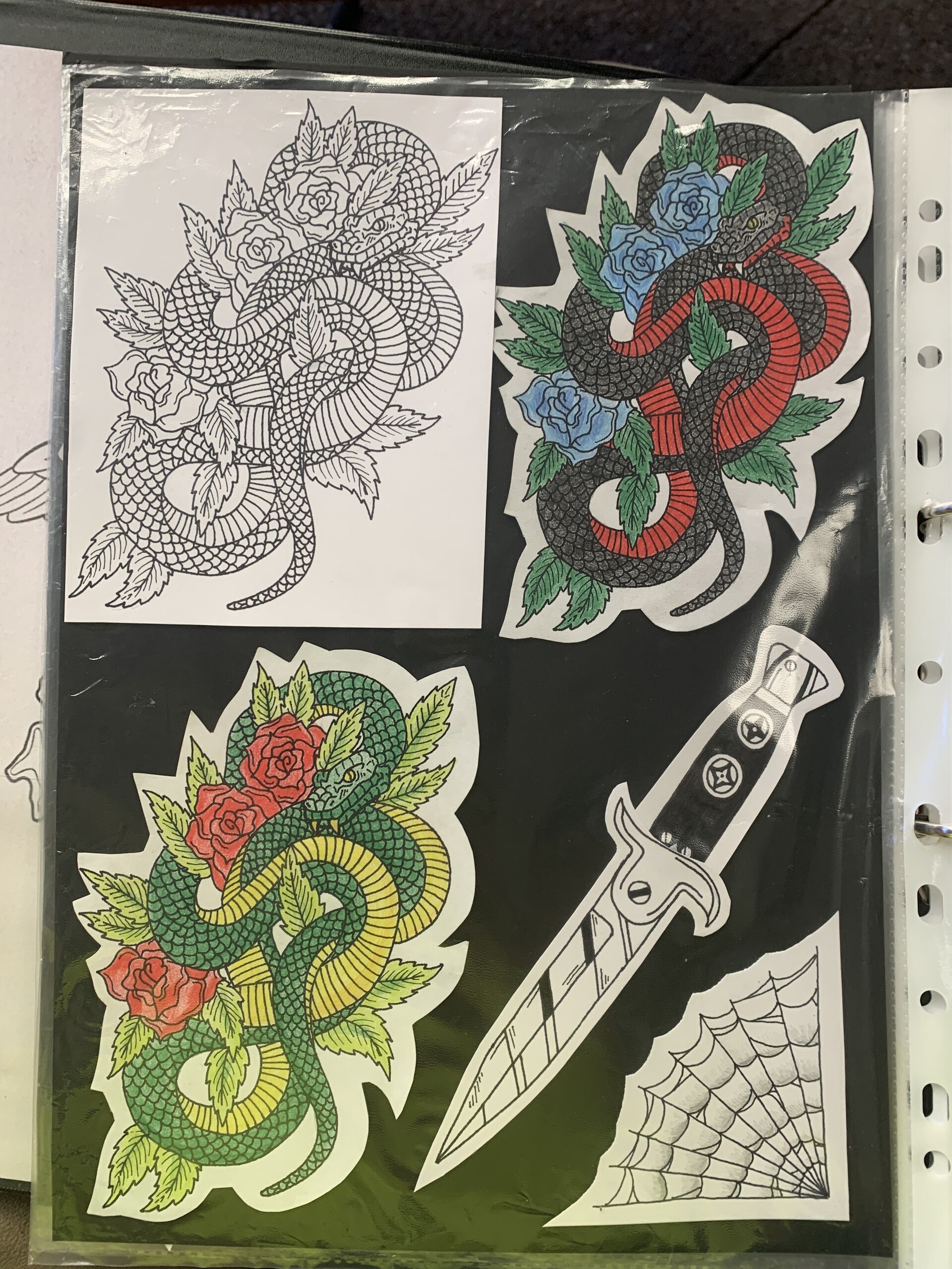 ArtStation - Fine line snakes and flash