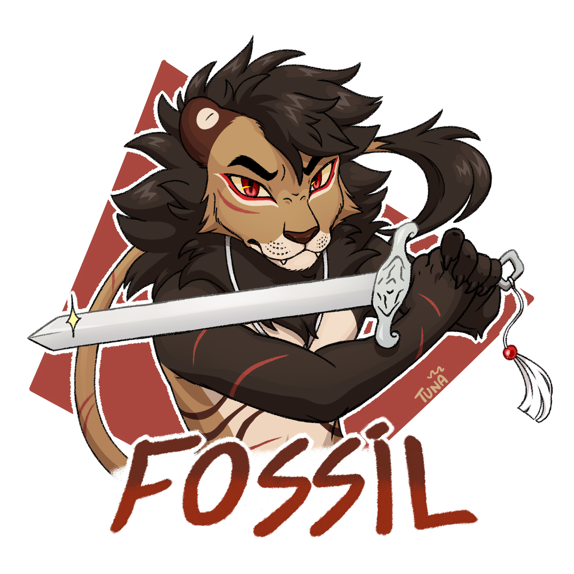 ArtStation - Fossil's badge (art trade)