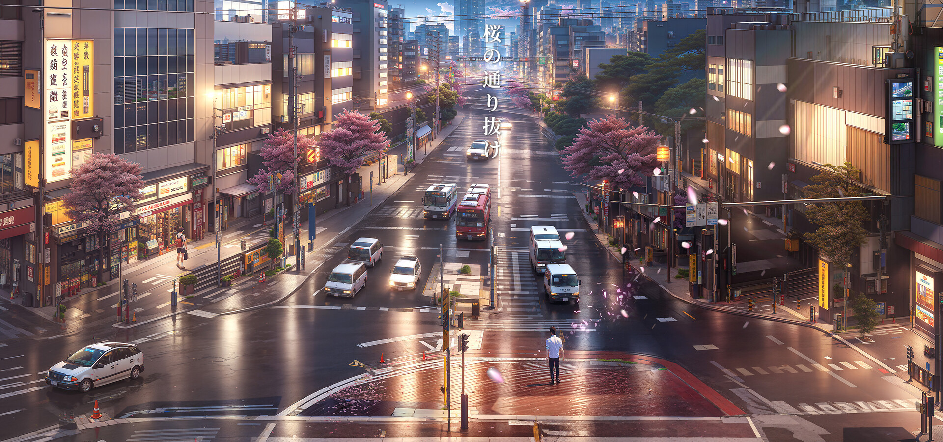 ArtStation - #AIGC Super Resolution image - City Street view